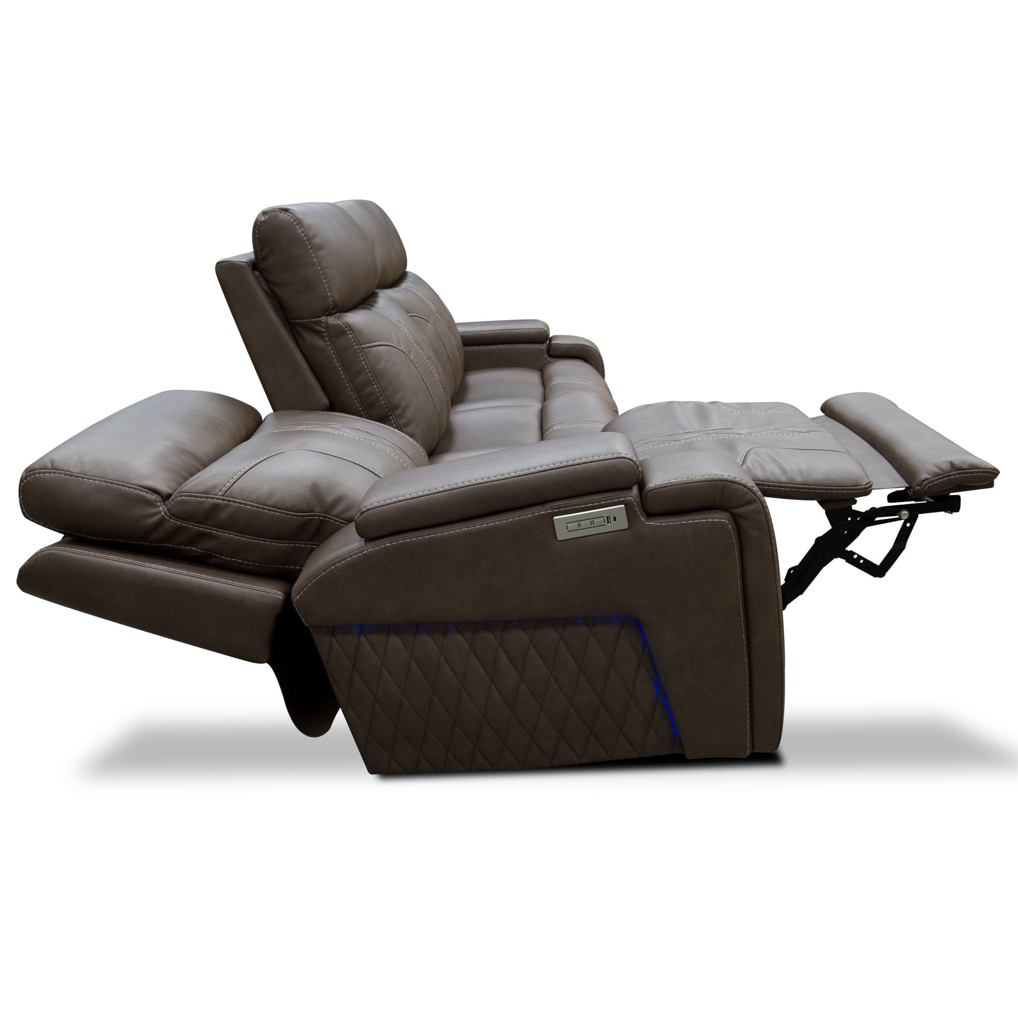Moto Motion Kempton 535-1E Layflat Recliner Home Theater Sofa with 3 ...