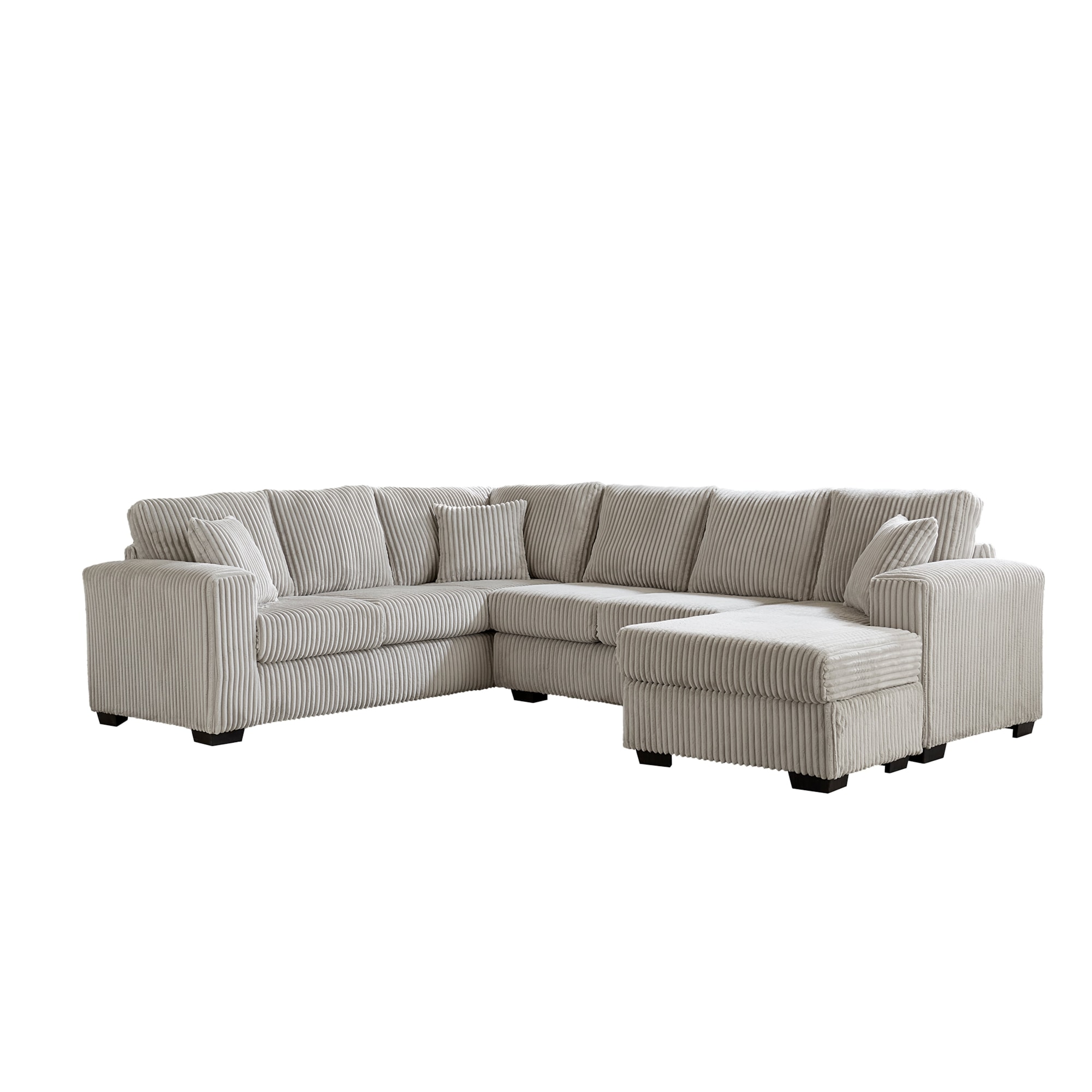 NC Upholstery Mega Gray 5031LFSx1+5031CRFSx1+5031COTx1 Three Piece ...