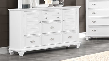 White dresser value city store