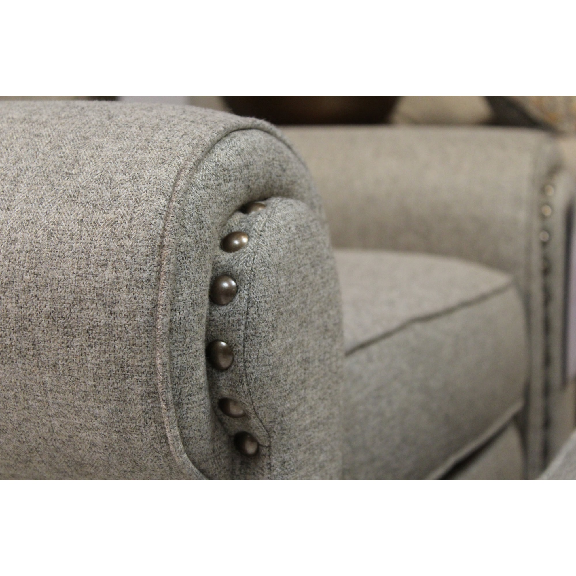 Smith Brothers 393 1338884 Traditional Stationary Chair with Nailhead ...