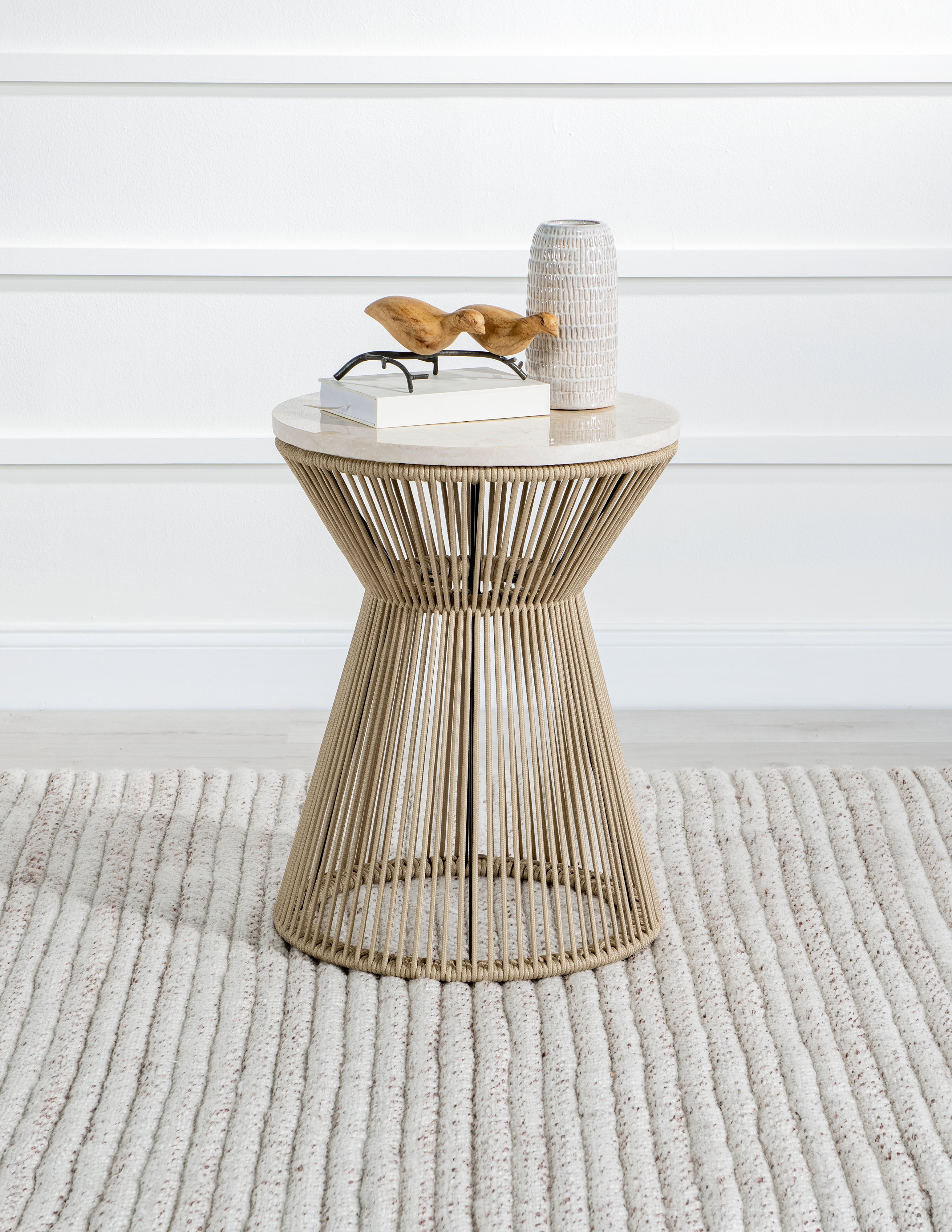 Dulles pedestal end table store