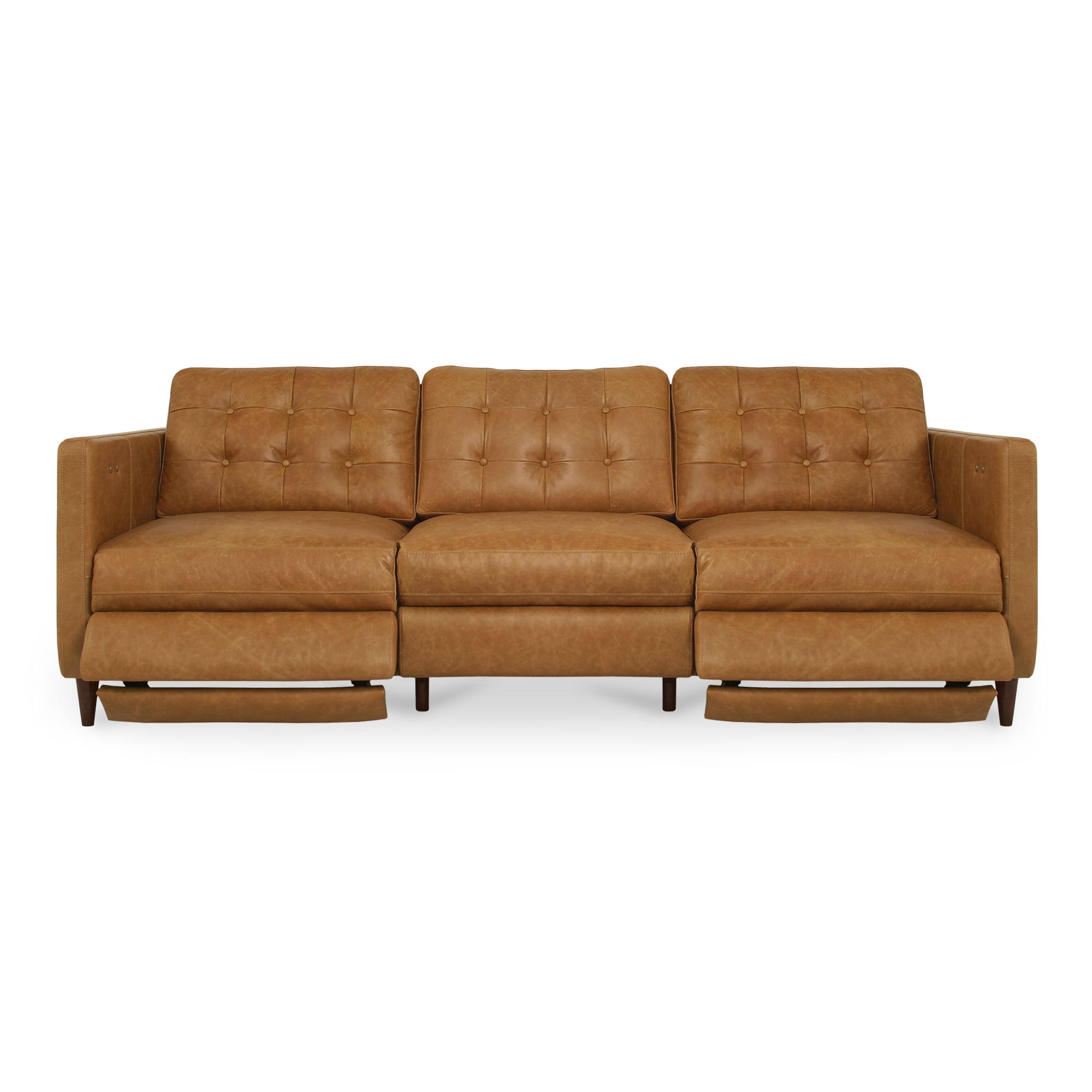 Mid century modern power reclining sofa store