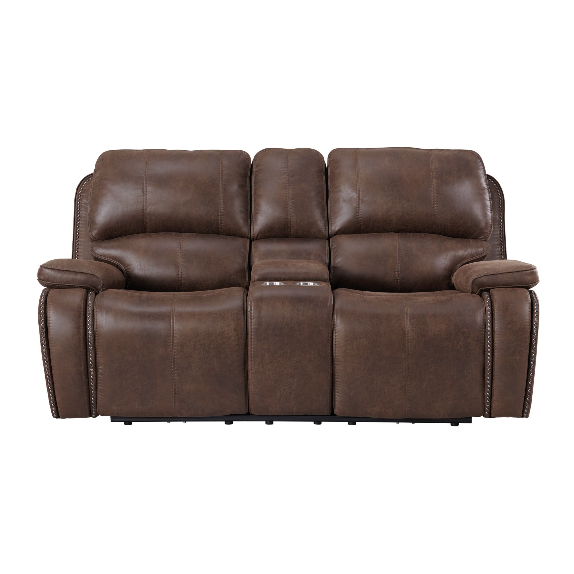 Lane reclining loveseat with console store