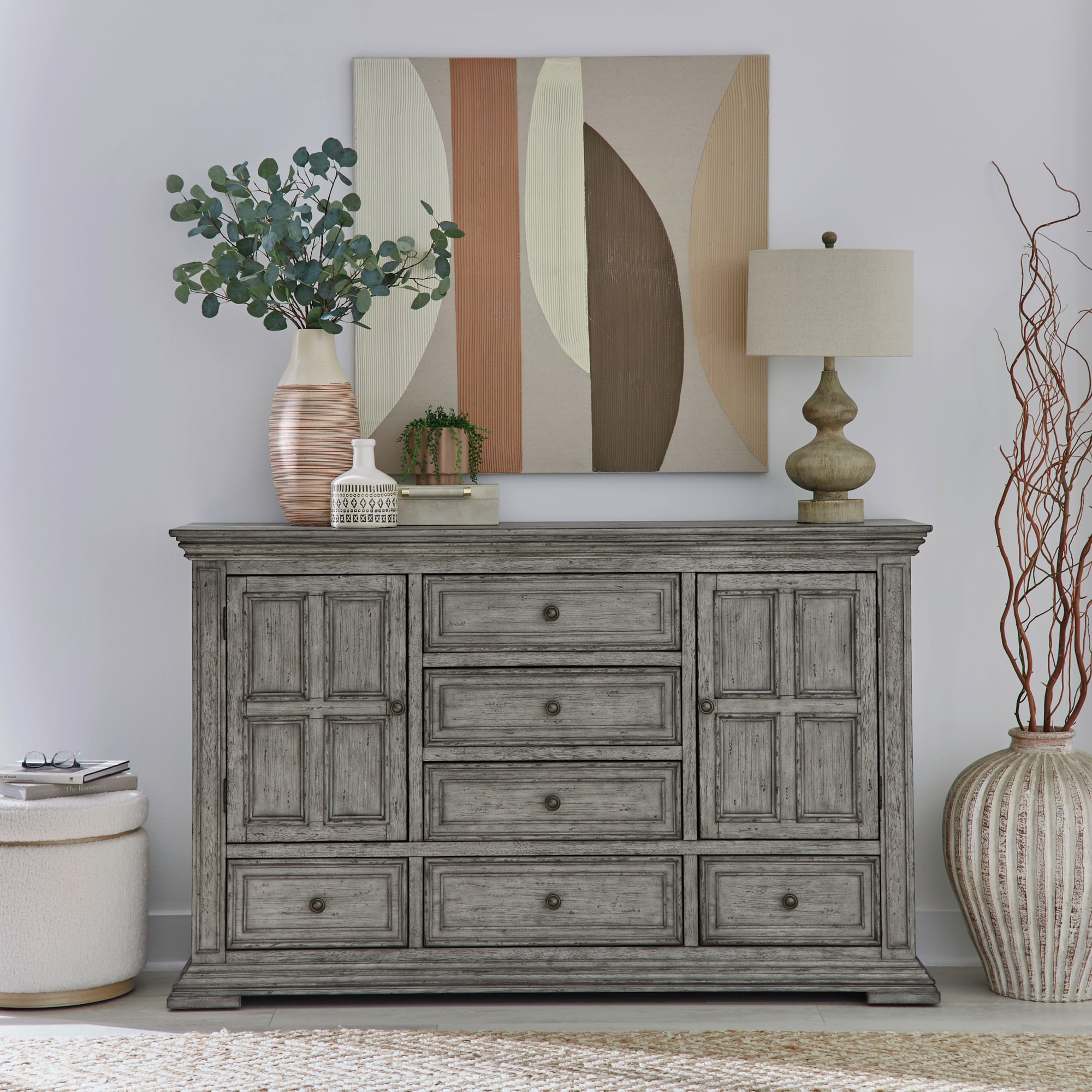Big Valley 2 Door 6 Drawer Dresser