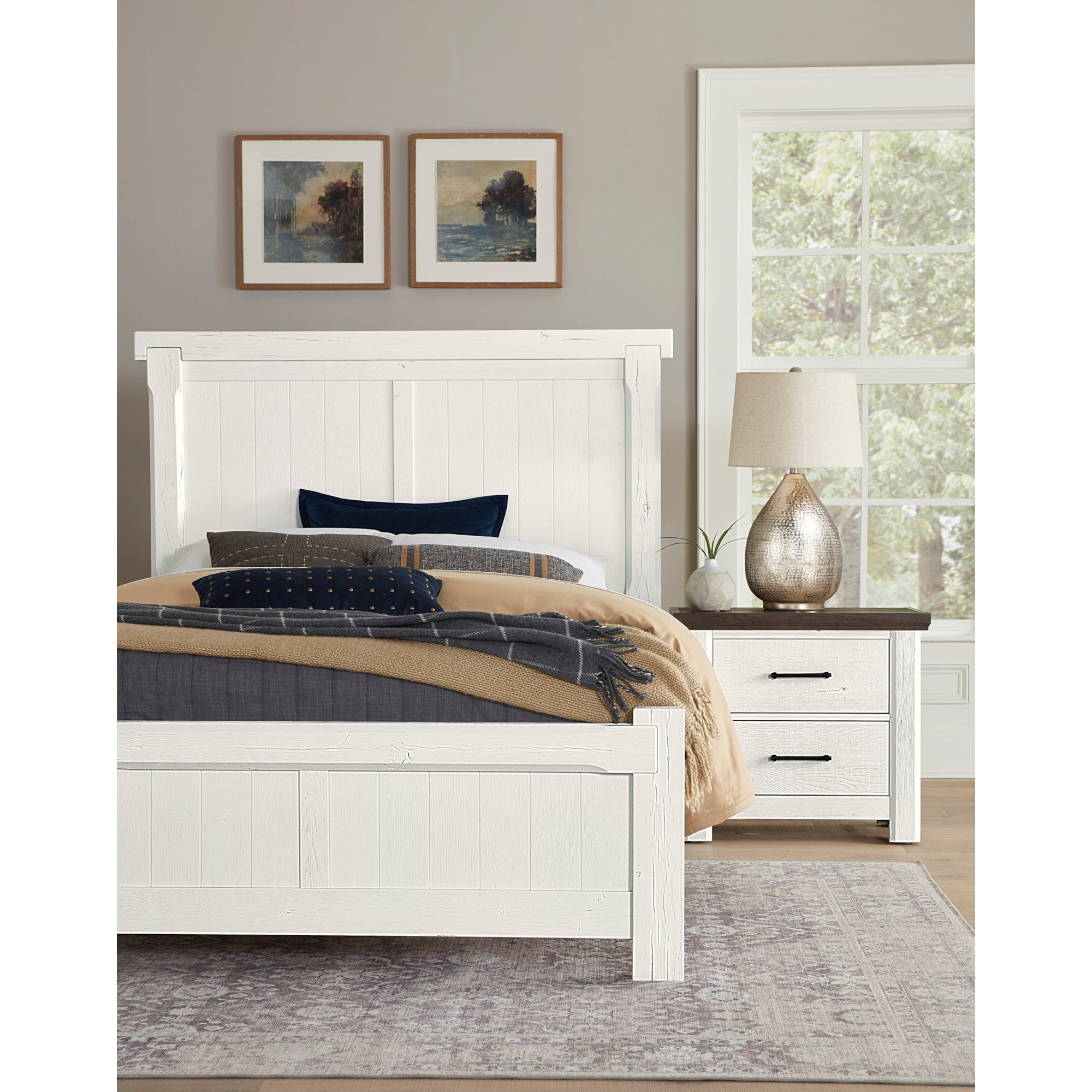 Vaughan Bassett Yellowstone 784 668 866 922 Ms1 Rustic King Panel Bed With American Dovetailing