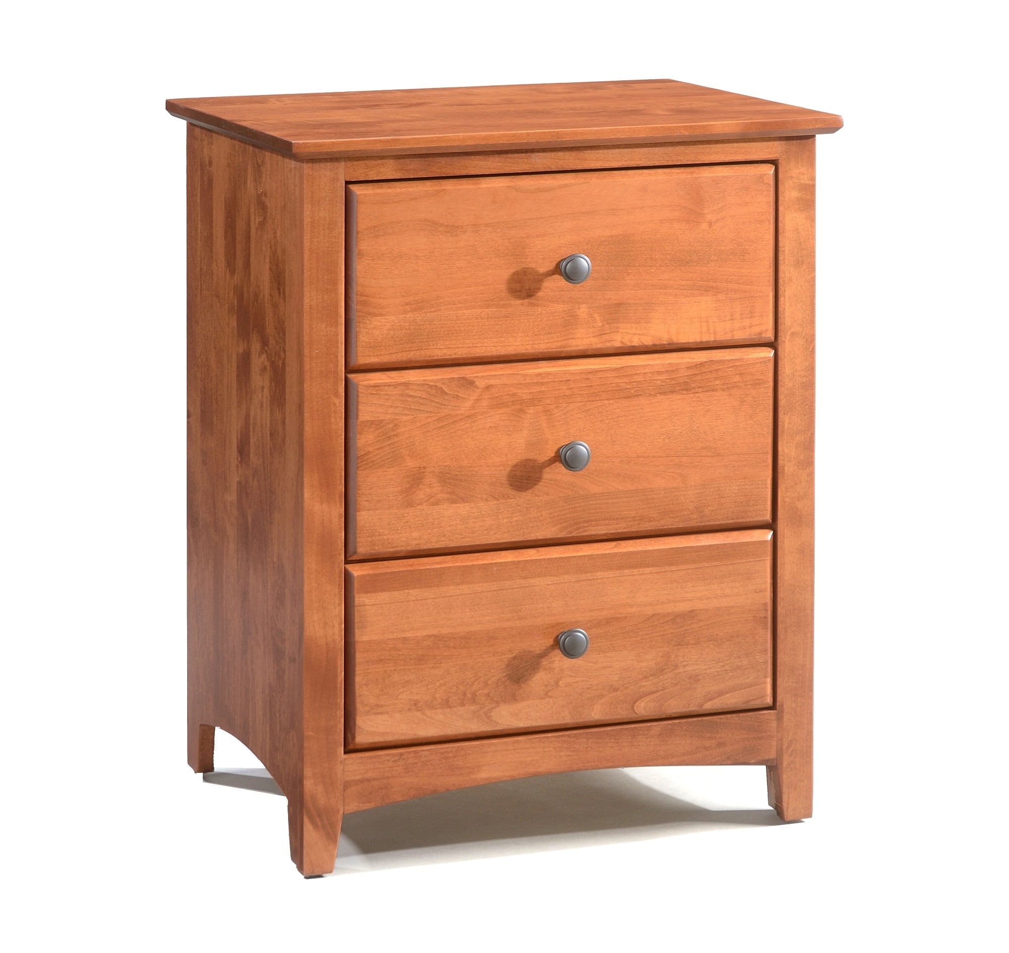 Archbold Furniture Shaker 61231 B G 3 Drawer Nightstand Belfort Furniture Nightstands