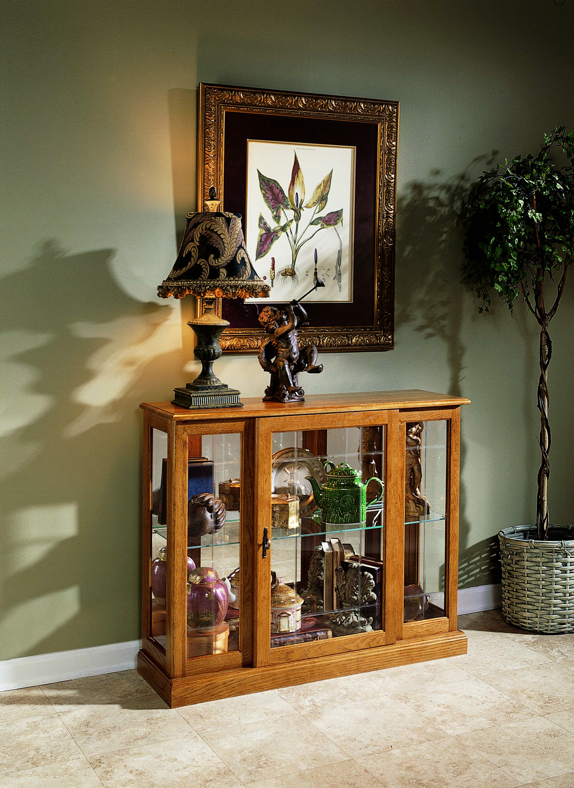 Console curio cabinet store