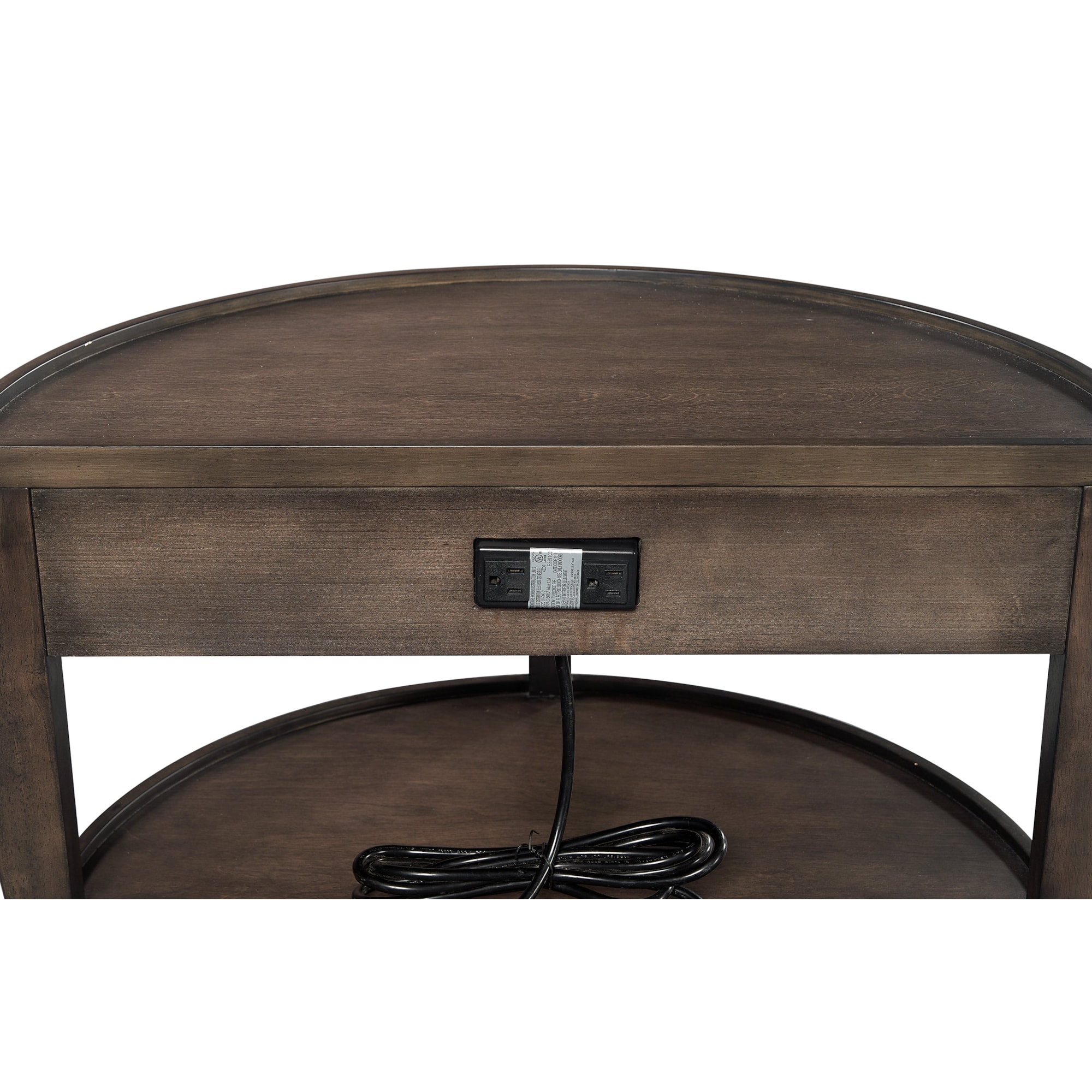 Aspenhome Blakely I540-9140 Transitional Curved End Table with AC ... Aspenhome Blakely I540-9140 Transitional Curved End Table with AC ...