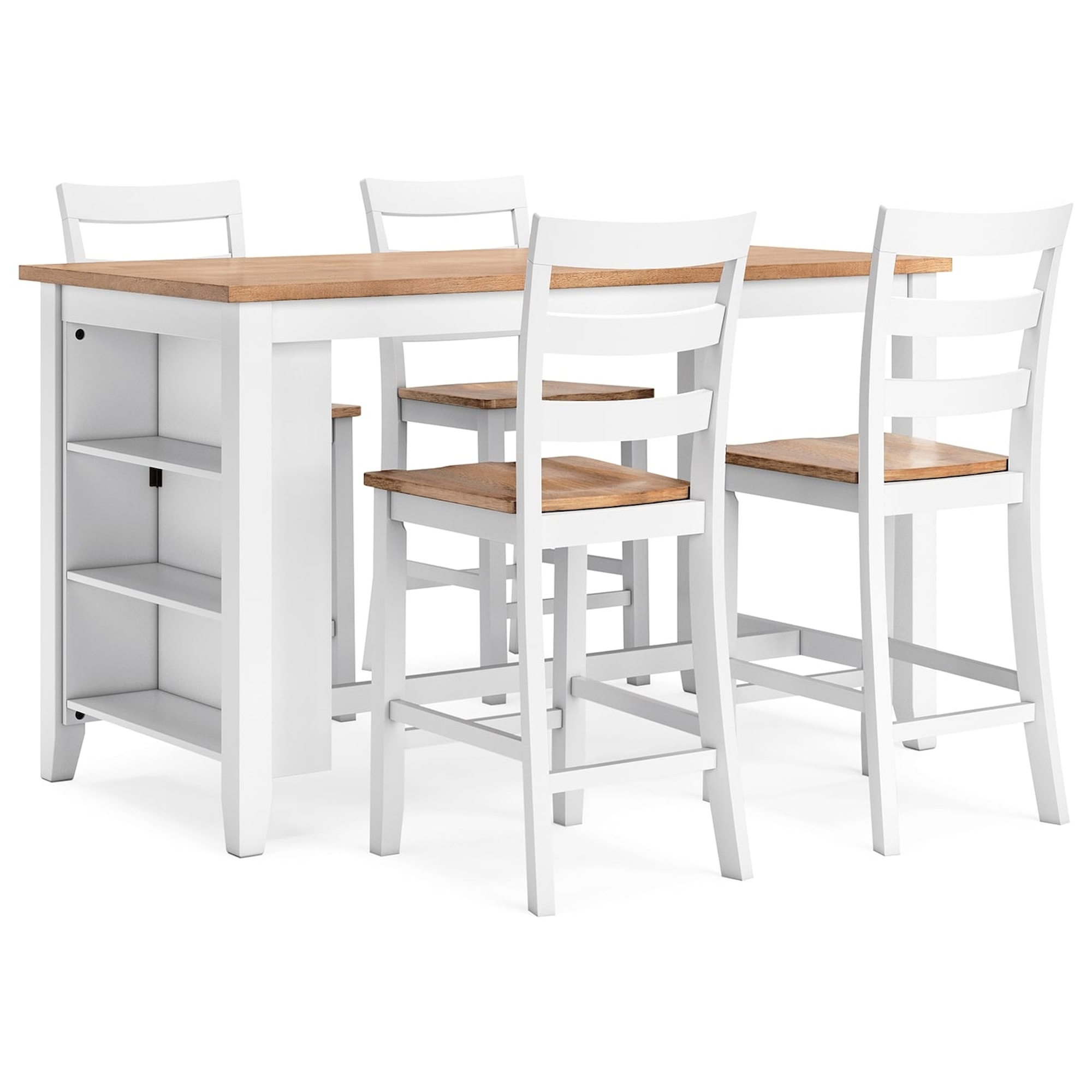 Signature Design By Ashley Gesthaven D398d2 5 Piece Casual Counter