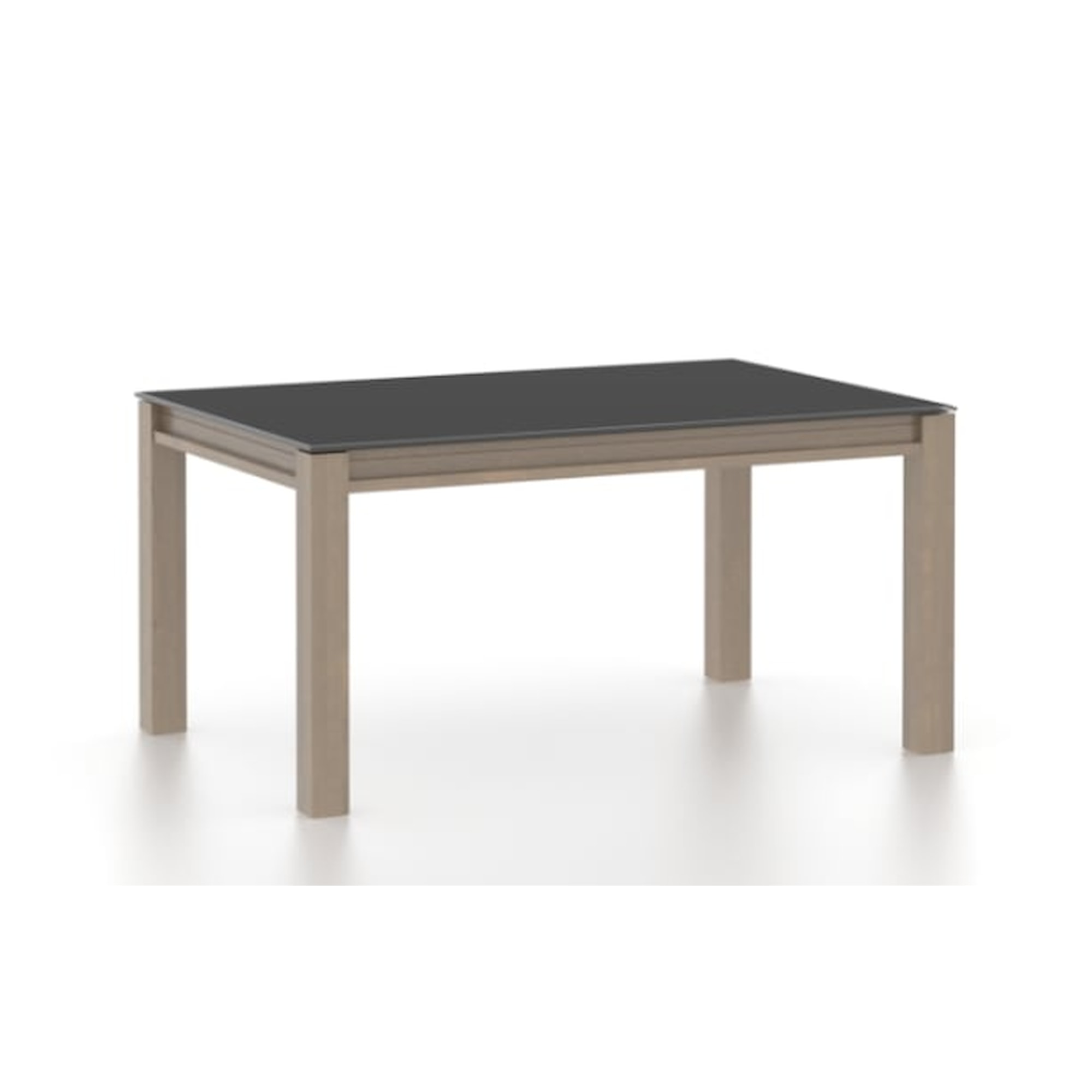 Canadel Gourmet Gre04060ct49mvdnf Transitional Customizable Rectangular Glass Top Table