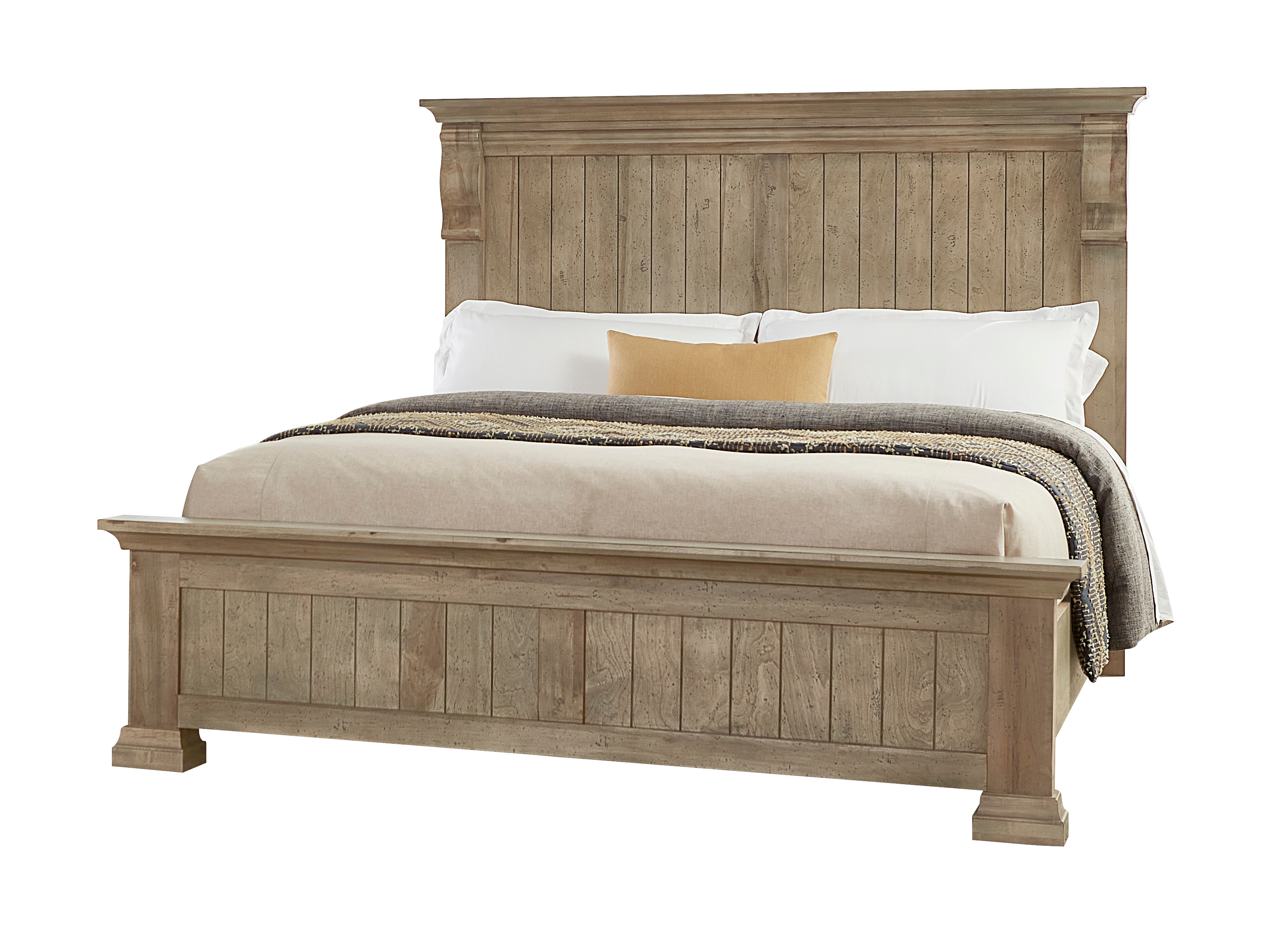 Artisan Post Carlisle 157 669 966 744 MS2 Rustic California King Panel Bed Rooms and Rest Bed Headboard Footboard