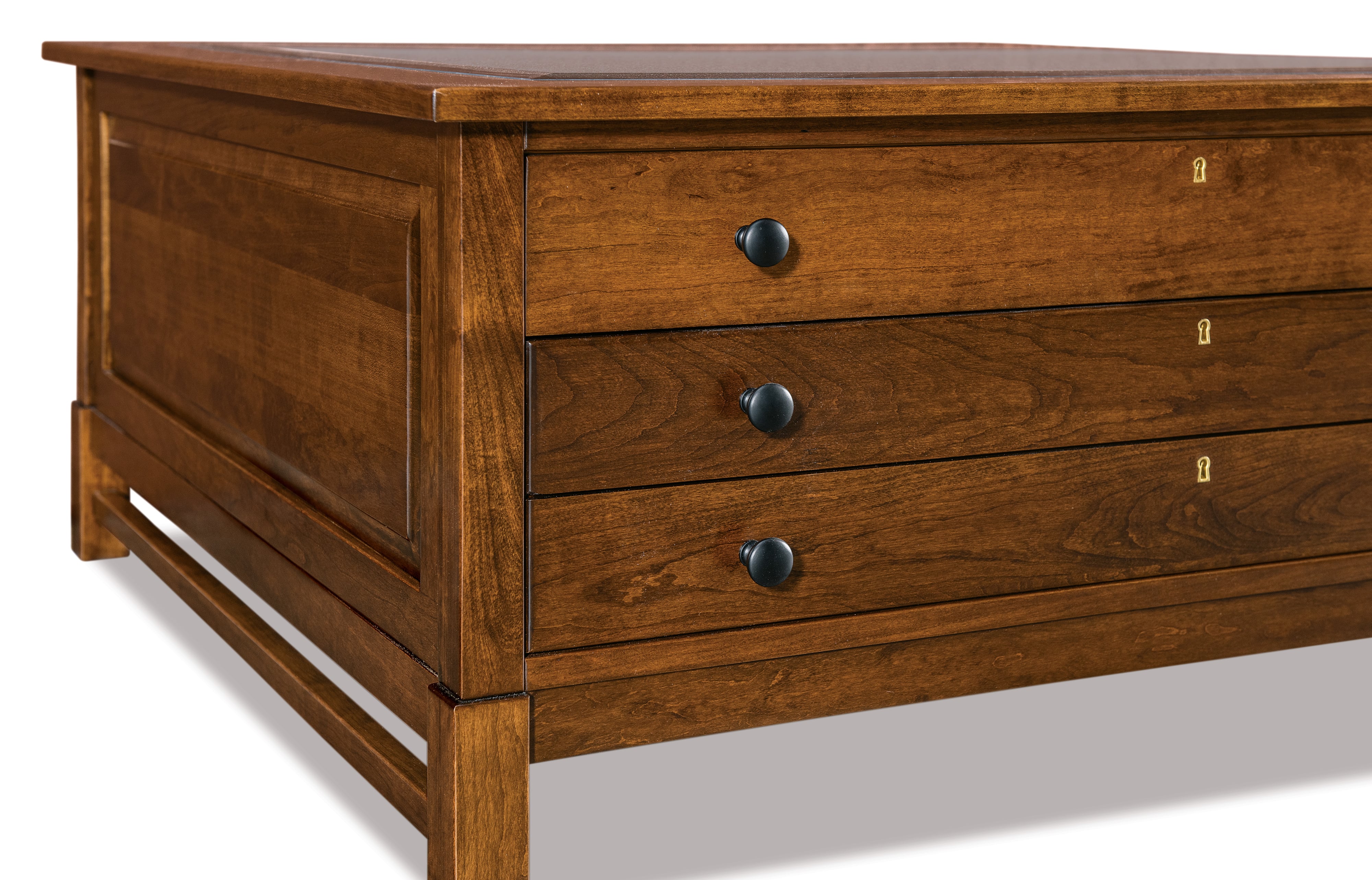 Archbold Furniture Bob Timberlake 304302191 Traditional Signature Cocktail Table with Glass Top Belfort Furniture Occ Cocktail Coffee Tables