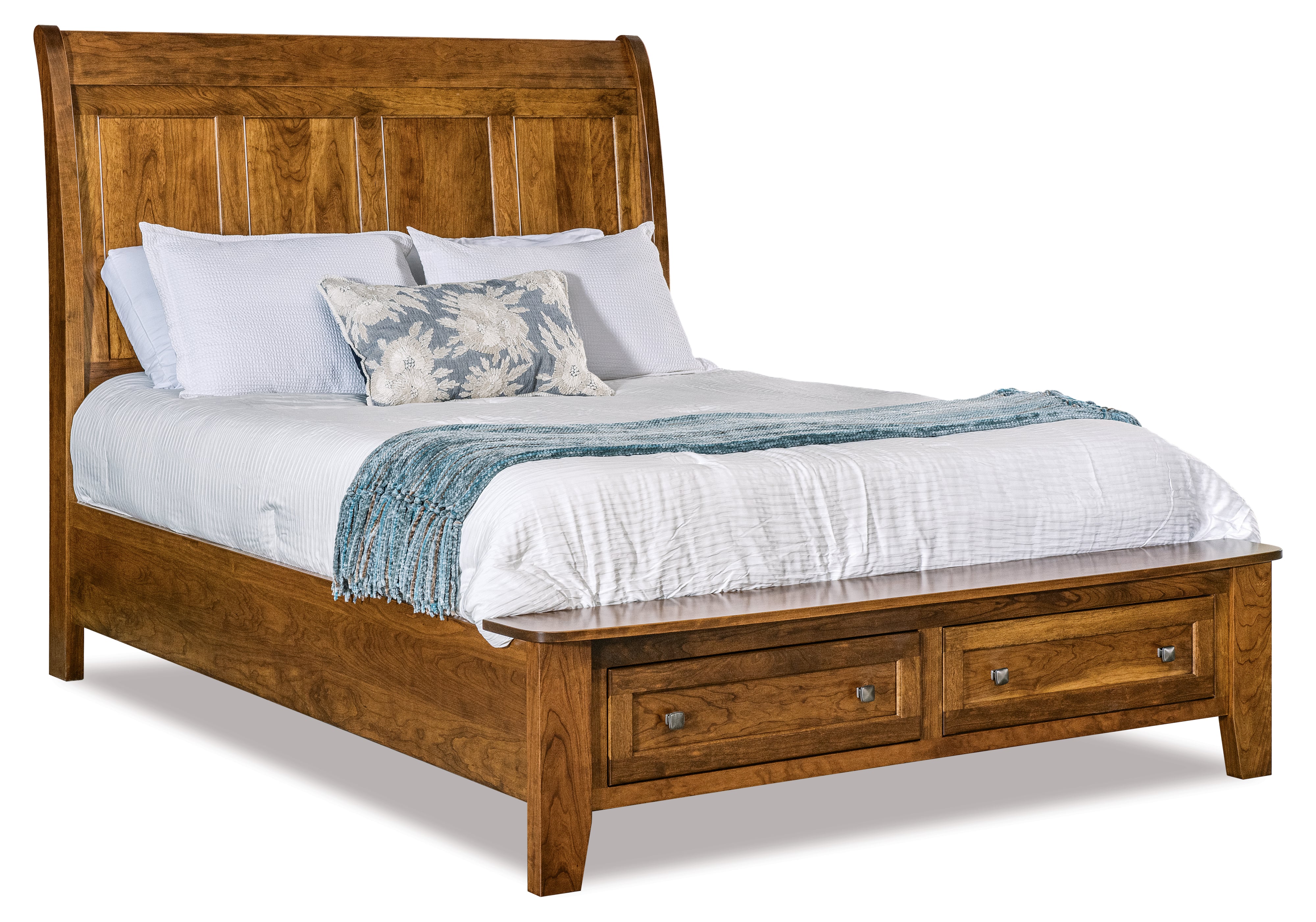 Queen size bed frame bobs furniture store