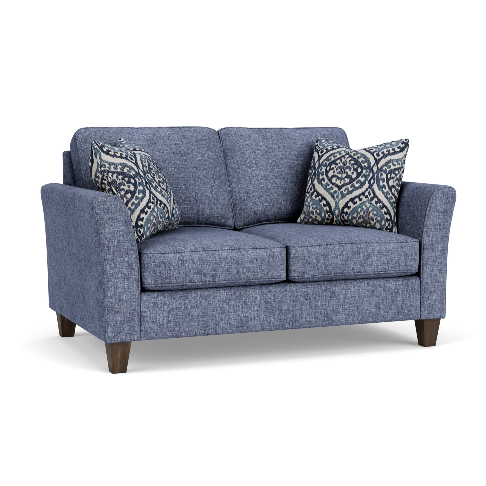 Flexsteel Libby 10707674 Transitional Loveseat with Flared Arms ...