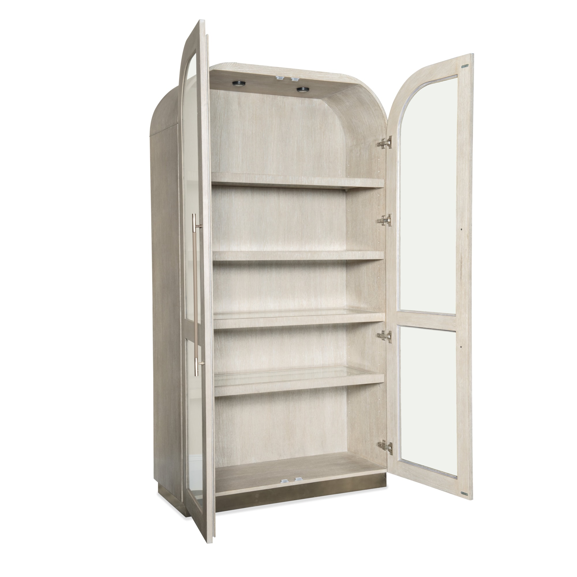 Hooker Furniture Modern Mood 6850 75906 80 Contemporary 2 Door Display Cabinet With Interior