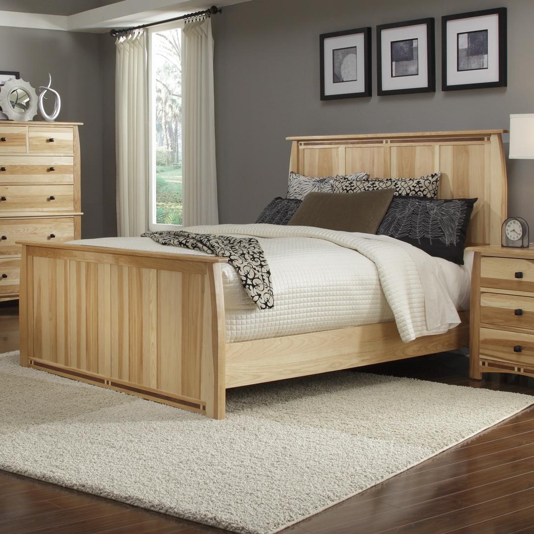 Hickory Wood Complete Bed Frame