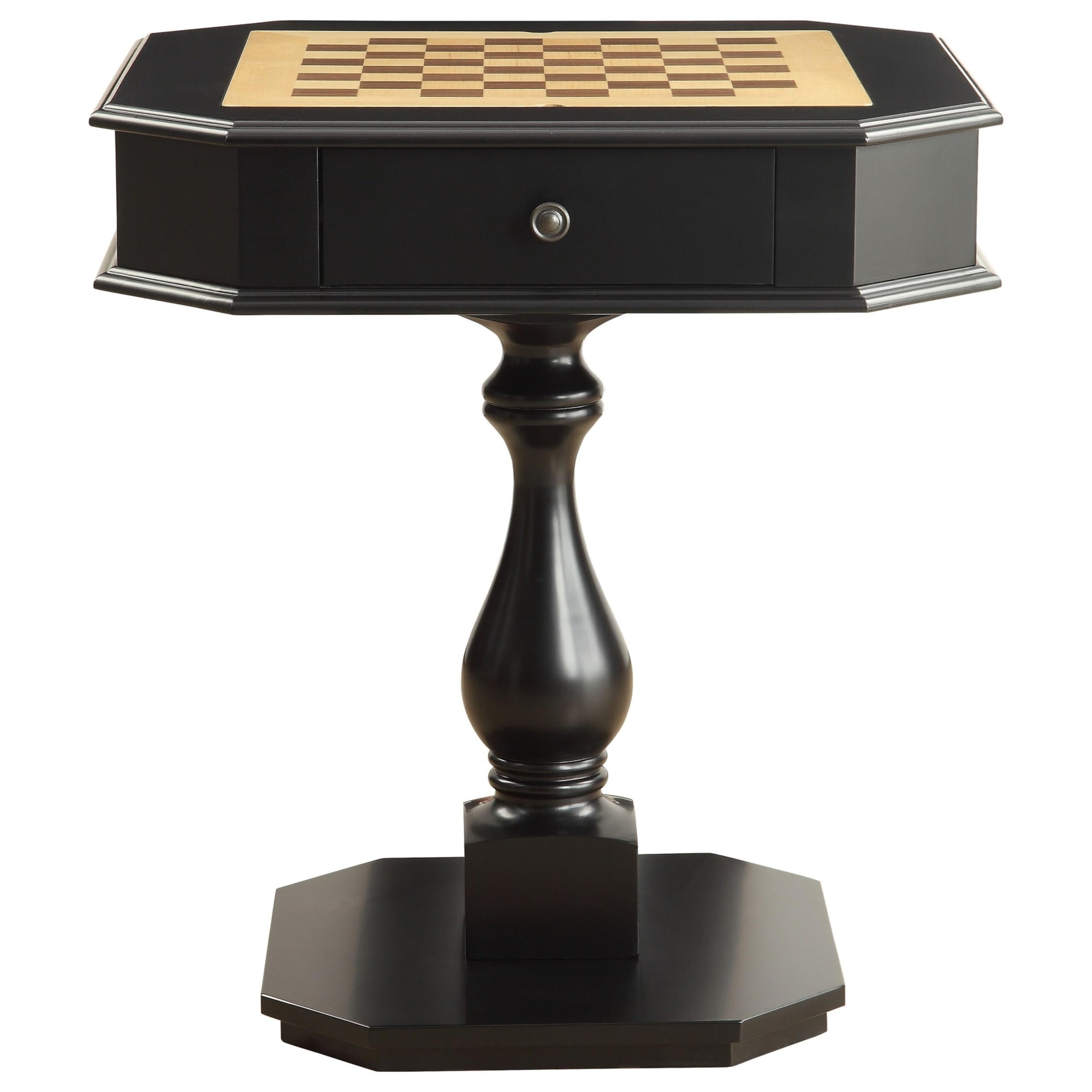 Acme Furniture Bishop 82846 Traditional 2-Drawer Game Table for Chess ...