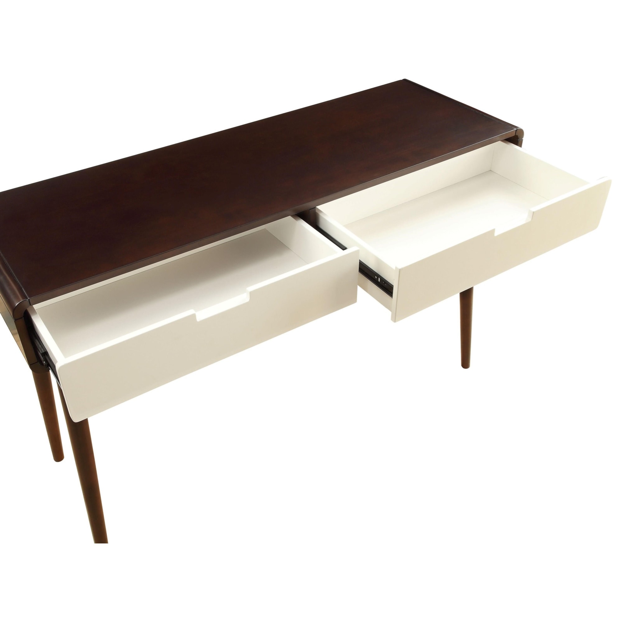 Acme Furniture Christa 82854 Mid-Century Sofa Table with 2 White ...