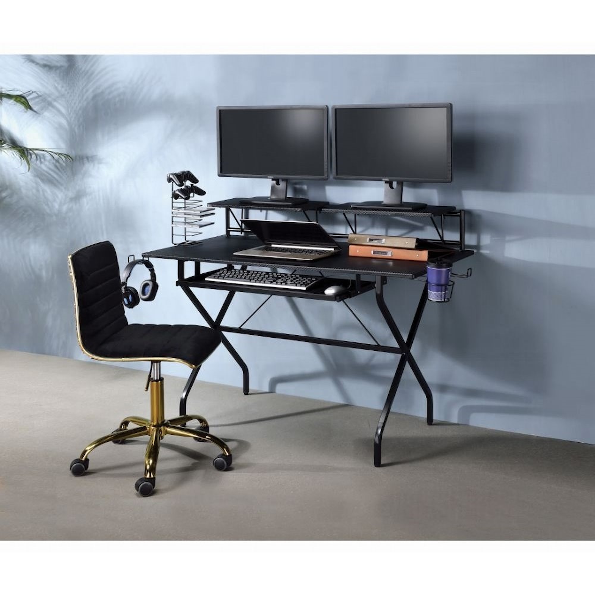 Acme Furniture Hartman 92870 Contemporary Computer Desk with Keyboard ...