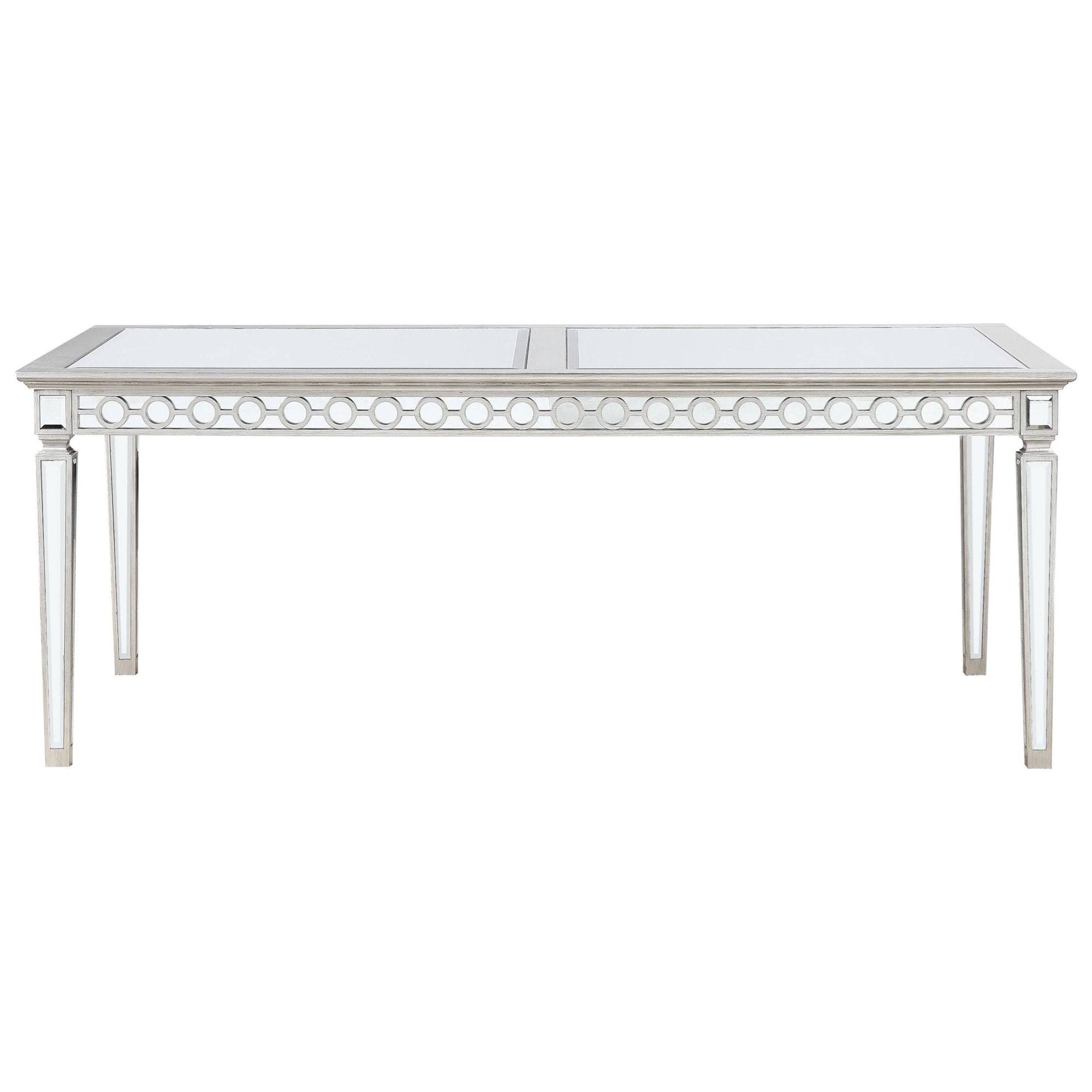 Acme Furniture Varian 66155 Glam 72 Inch Mirrored Dining Table | A1 ...
