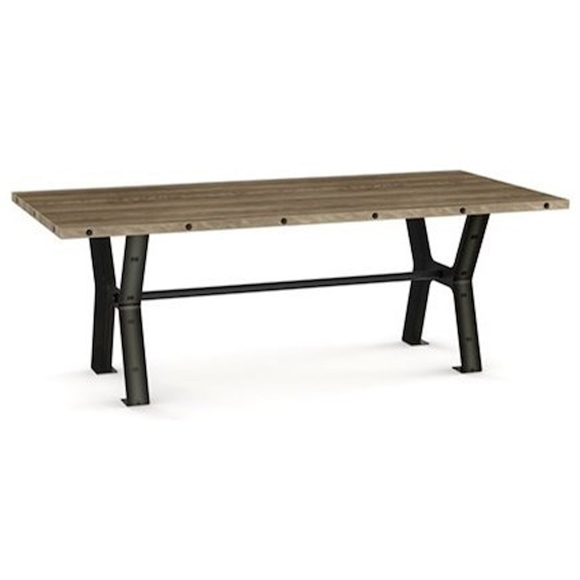 Amisco Customizable Dining 236942245 Parade Dining Table with Metal ...