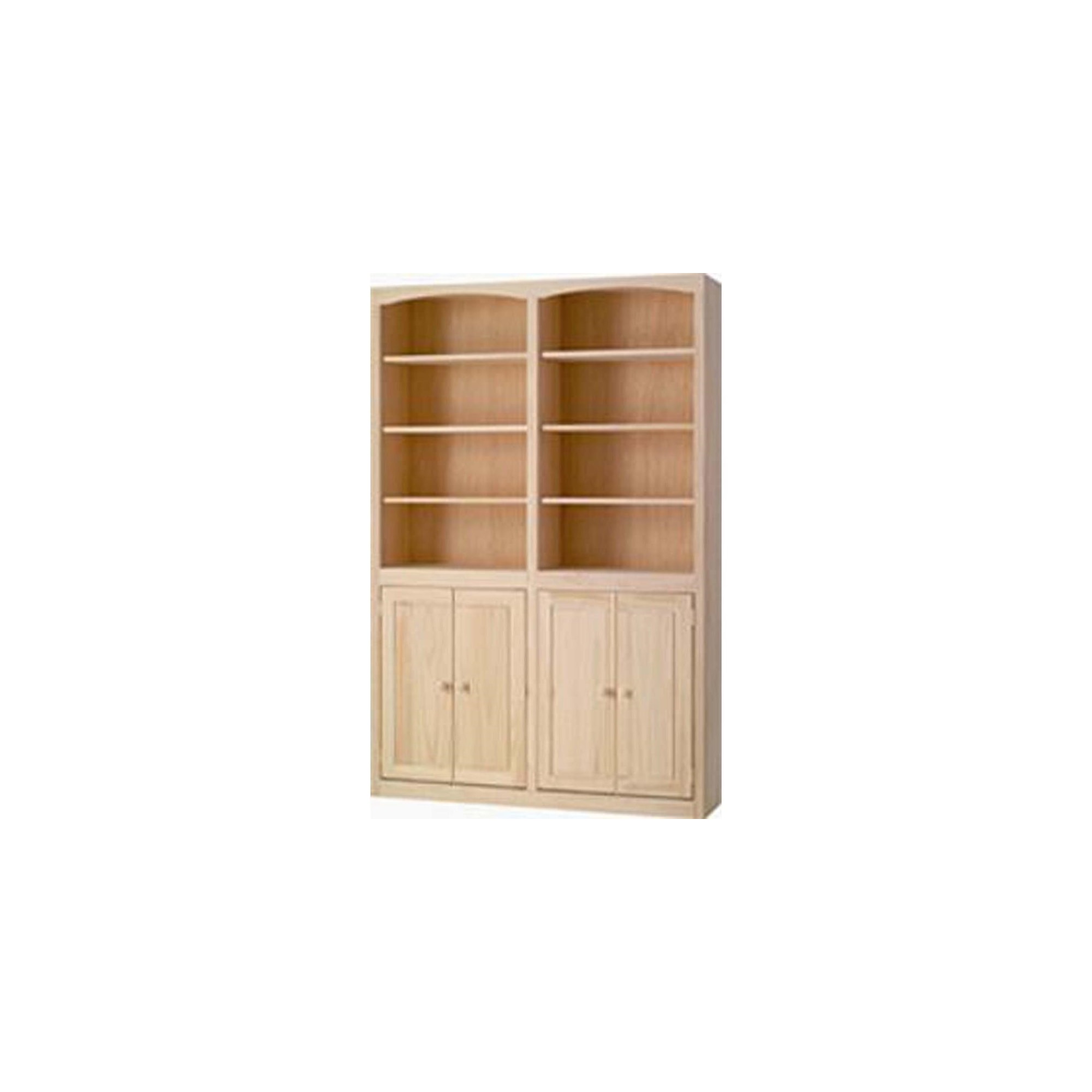 Archbold Furniture Pine Bookcases 4872D Solid Pine Bookcase with Door ...