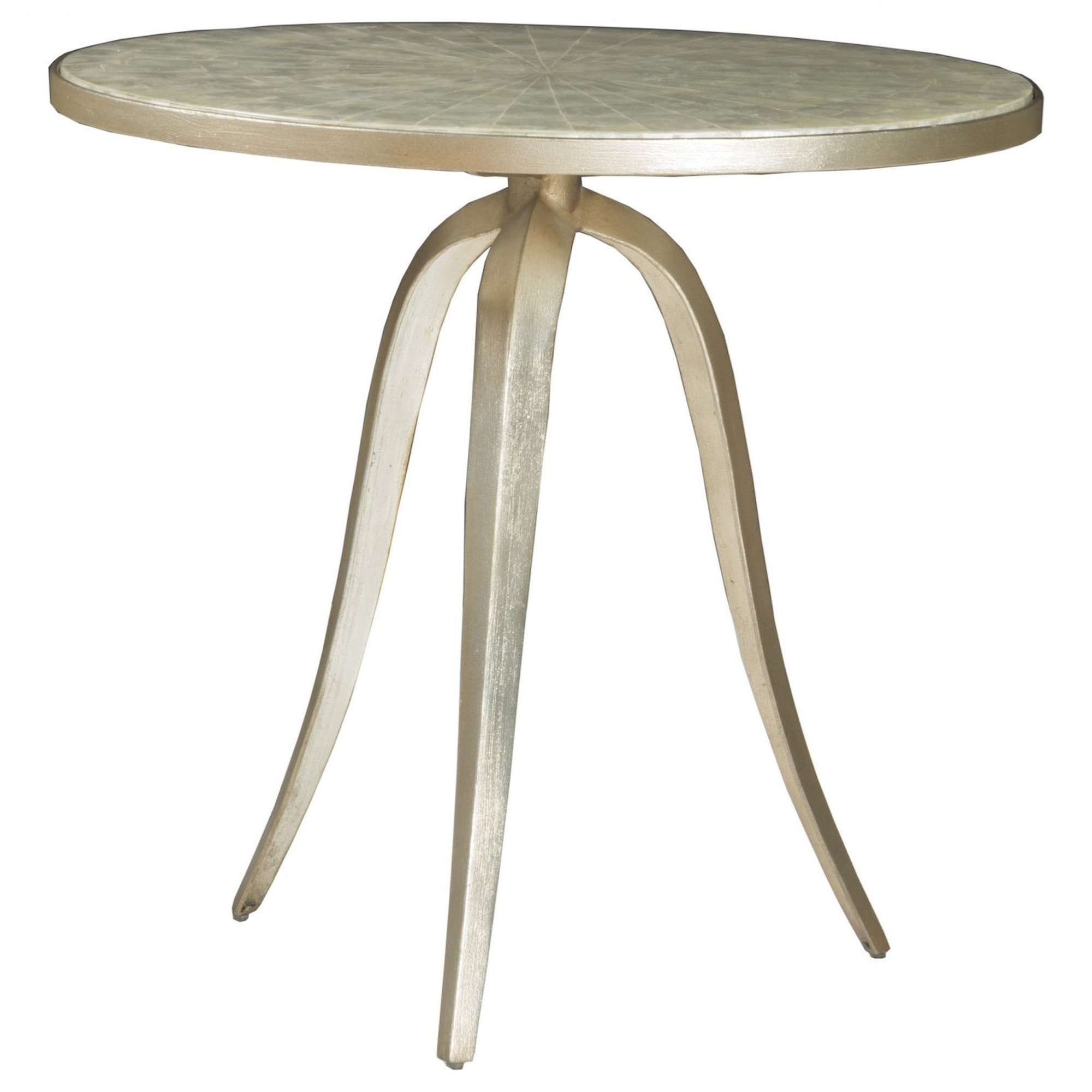 Artistica Capiz 2155-950 Transitional Round End Table with Capiz Shell ...