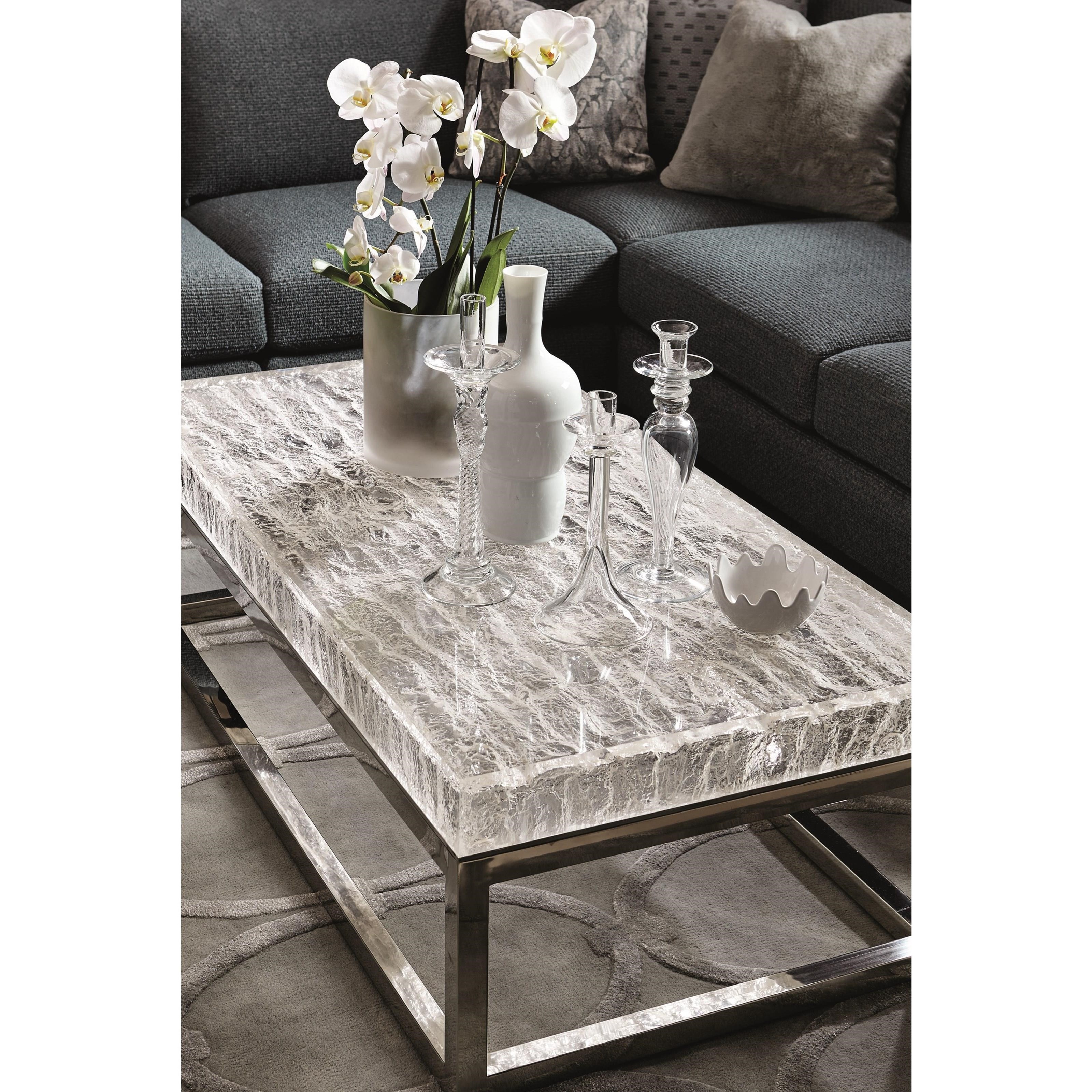 Bernhardt Arctic 375023785 Arctic Cocktail Table Belfort Furniture Occ Cocktail Coffee Tables