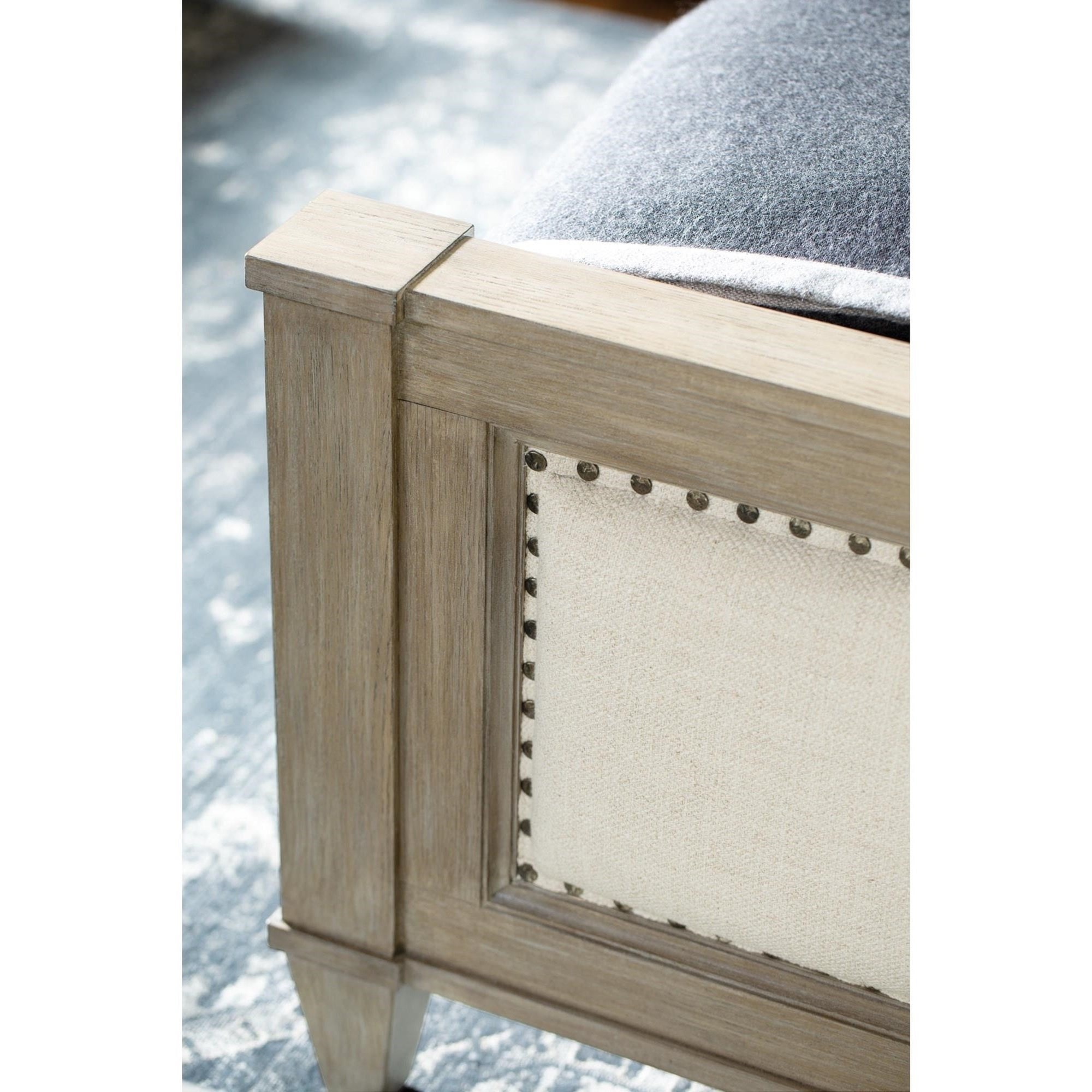 Bernhardt Santa Barbara 385H64, 385FR64 Transitional Queen Upholstered ...