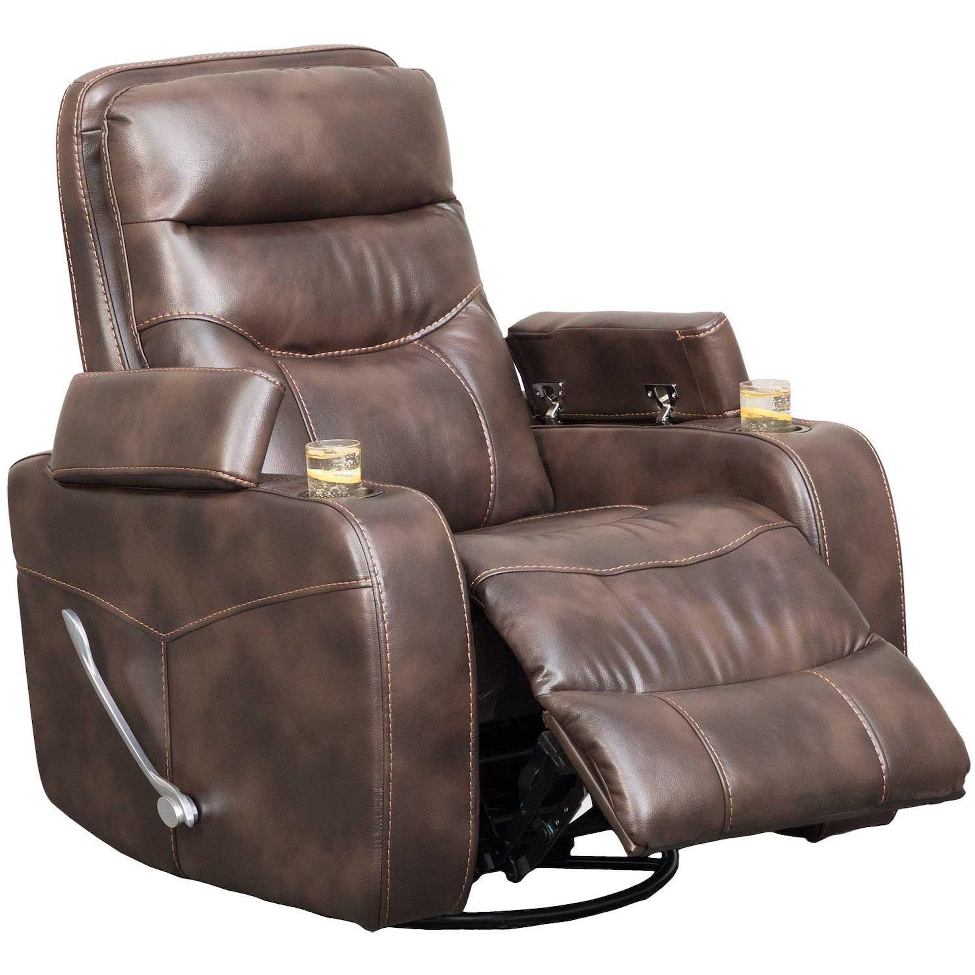 Cheers Trunnion 70107-L1-1STAUP Swivel Recliner with Hidden Storage and ... Cheers Trunnion 70107-L1-1STAUP Swivel Recliner with Hidden Storage and ...