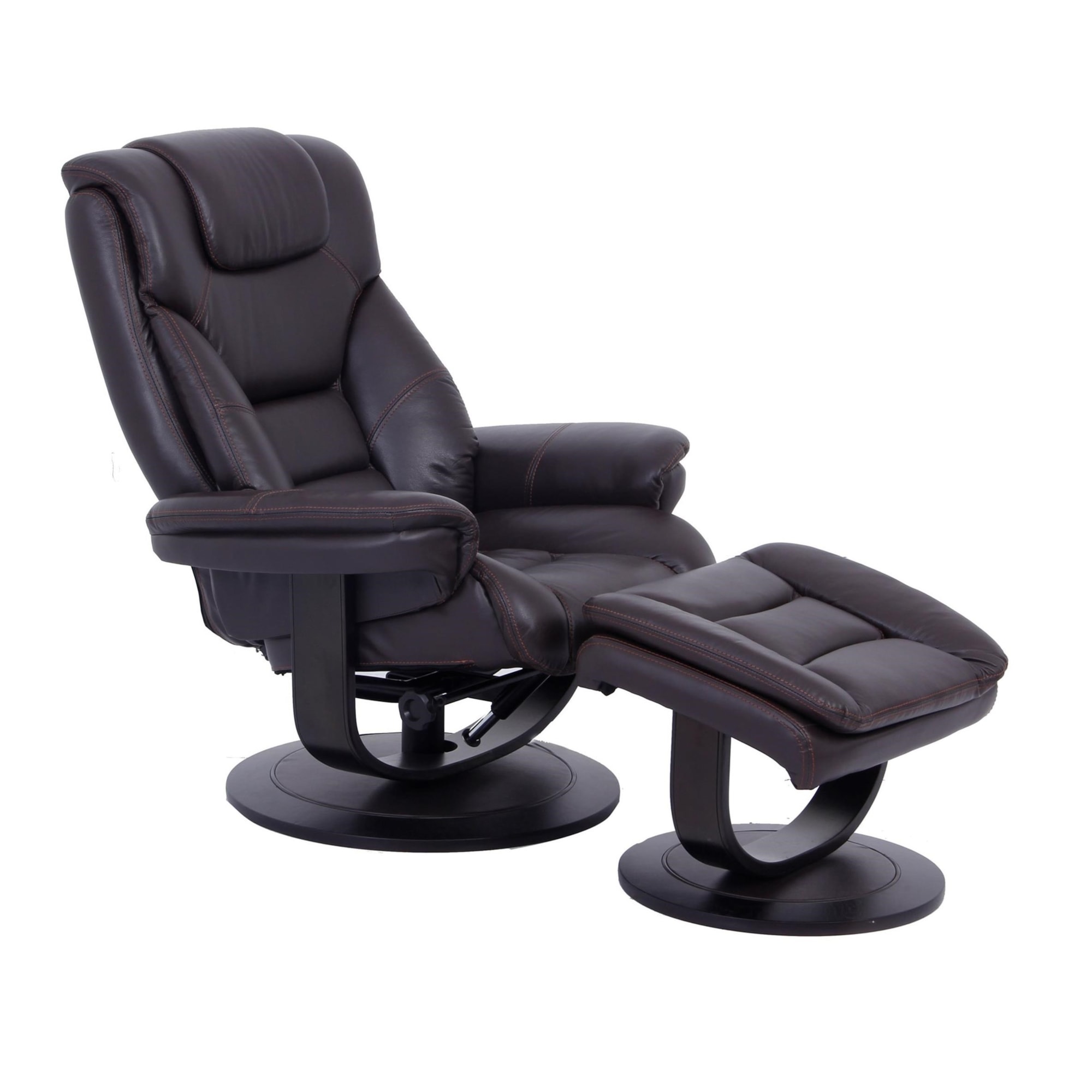 Cheers K827 1368698 Pushback Reclining Swivel Chair and Ottoman | Dunk ...