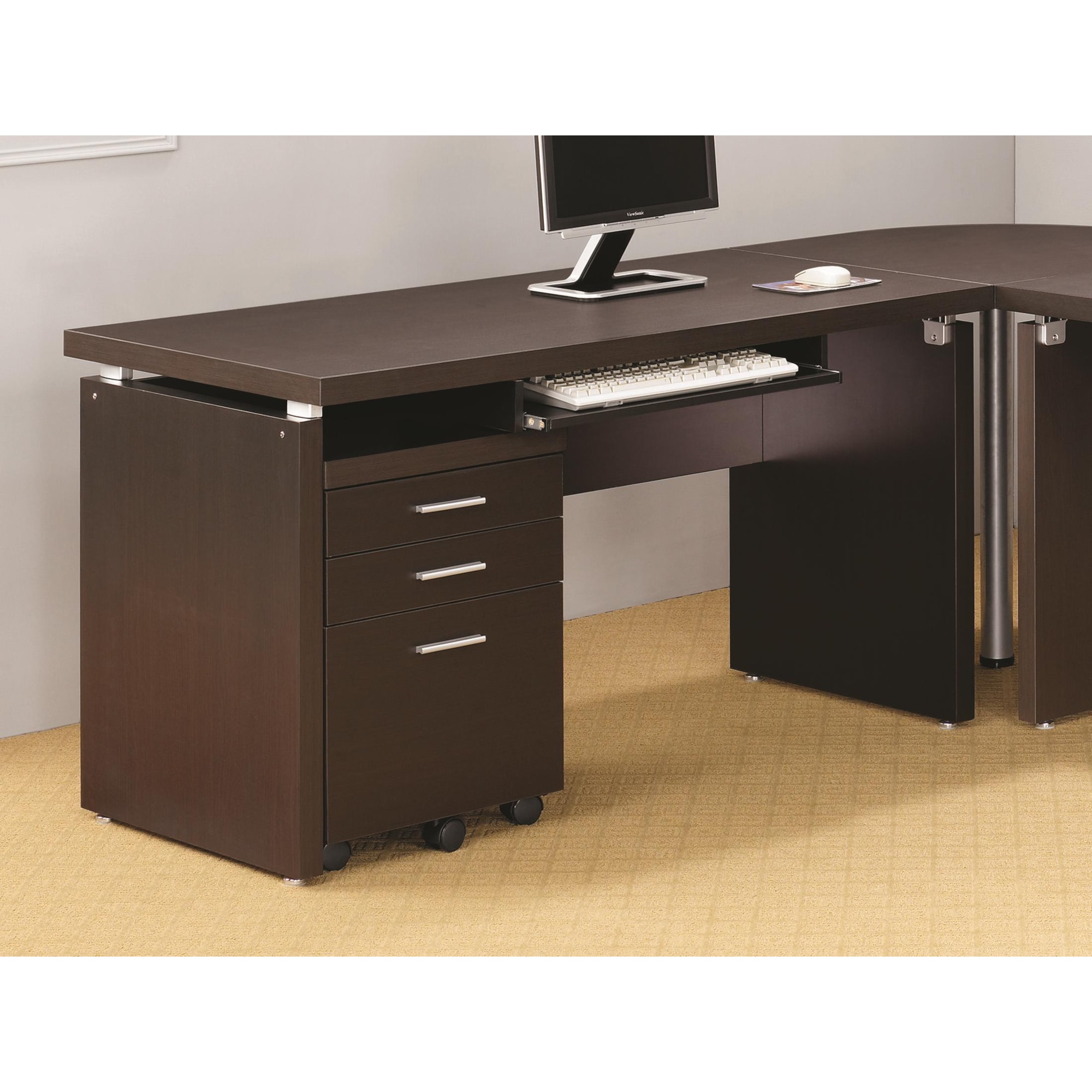 Coaster Furniture Skylar 800891 Computer Desk with Drop Down Drawer ...