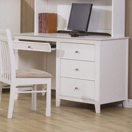 Coaster Selena 400237 Computer Desk with Drawer Storage A1 Furniture Mattress Single Pedestal Desks
