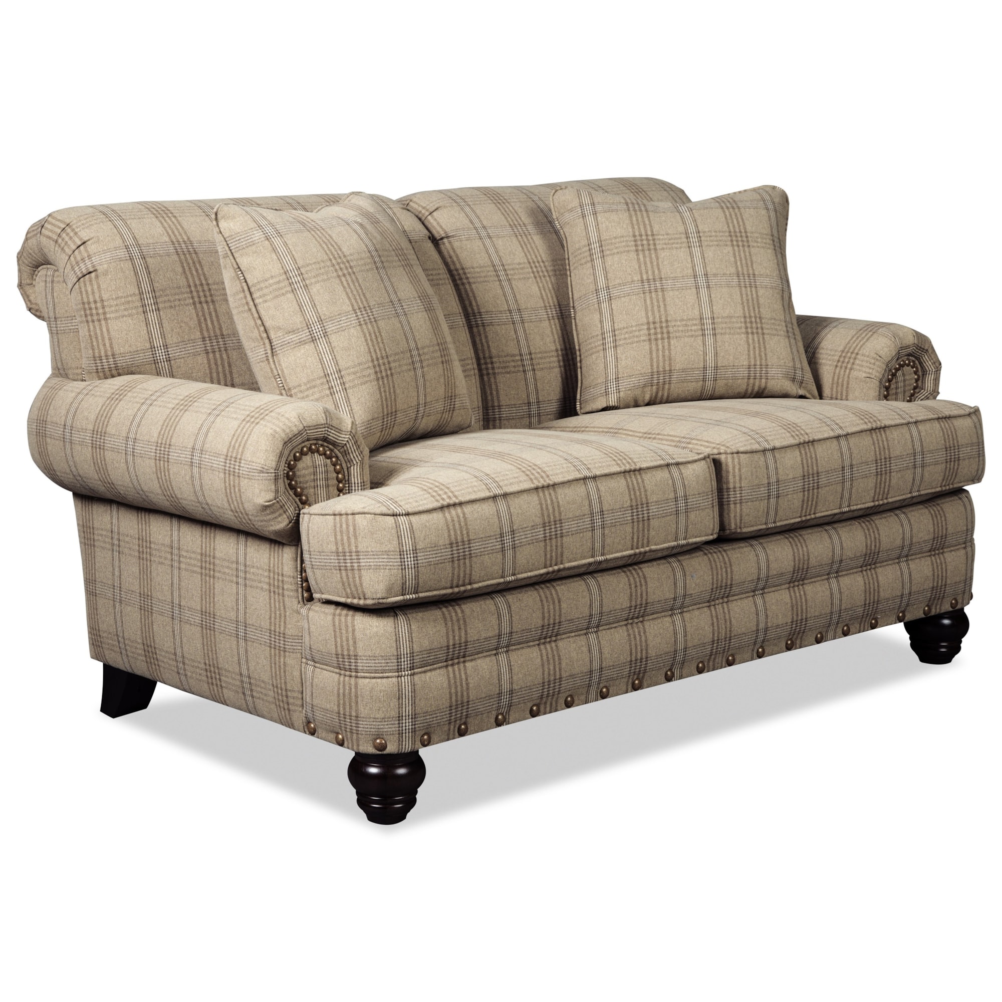 Craftmaster 7281 728130 Traditional Loveseat with Rolled Arms and ...
