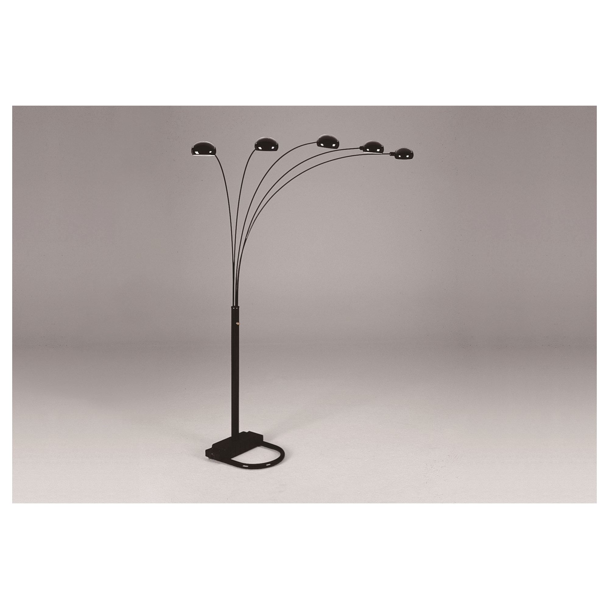 Crown Mark Lamps 4888B-BK Peacock Floor Lamp | Royal Furniture | Lamp ...