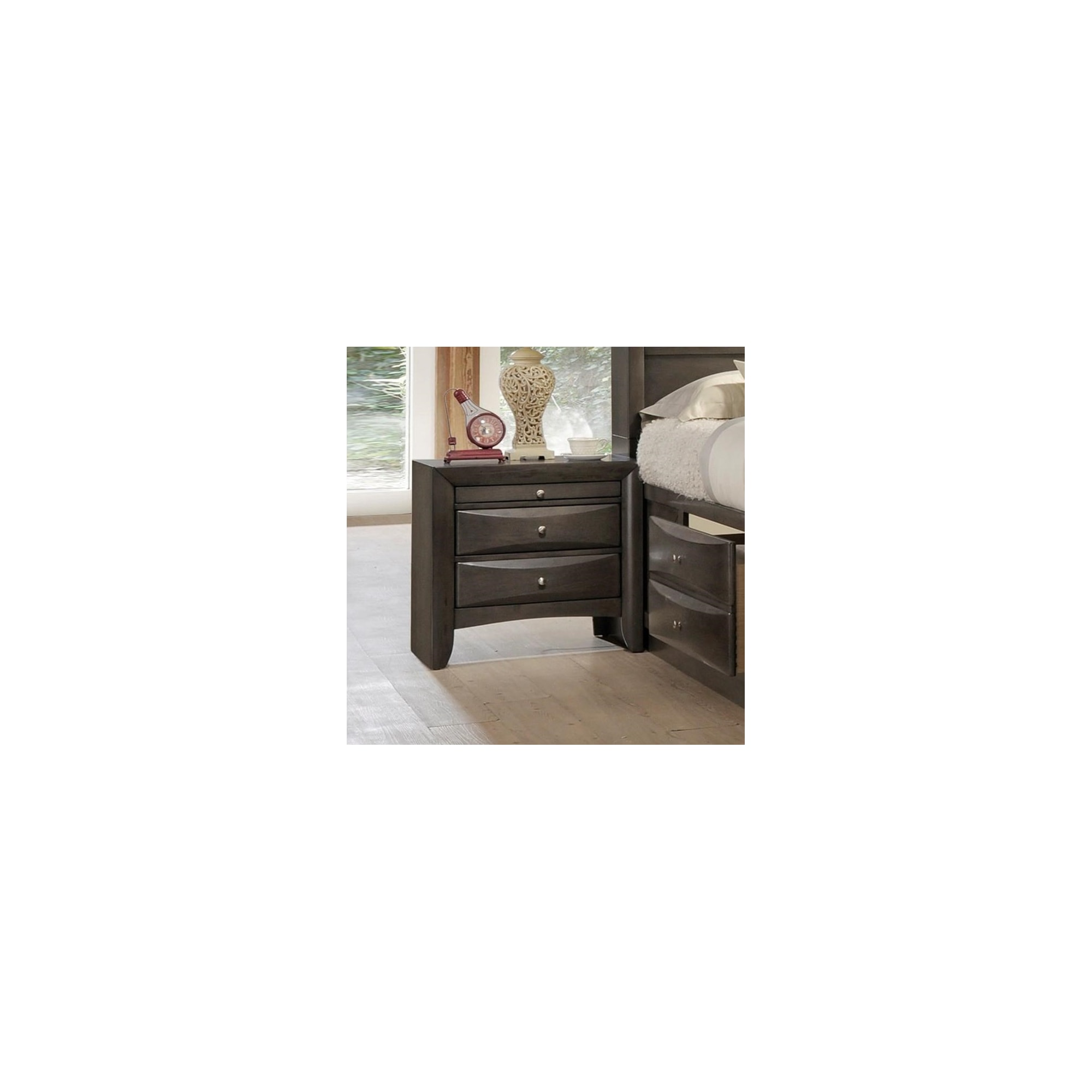 Crown Mark Emily B4270-2 Contemporary 2 Drawer Nightstand | Royal ...