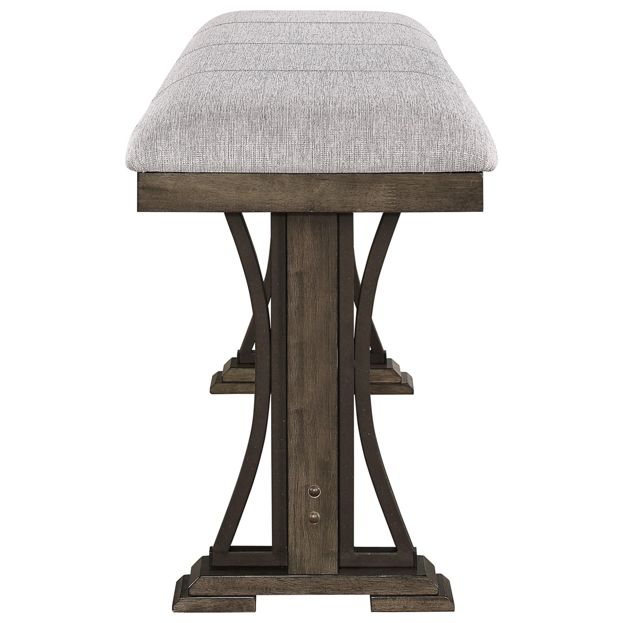 Crown Mark Quincy 12730 Counter Height Bench with Upholstered Seat ...