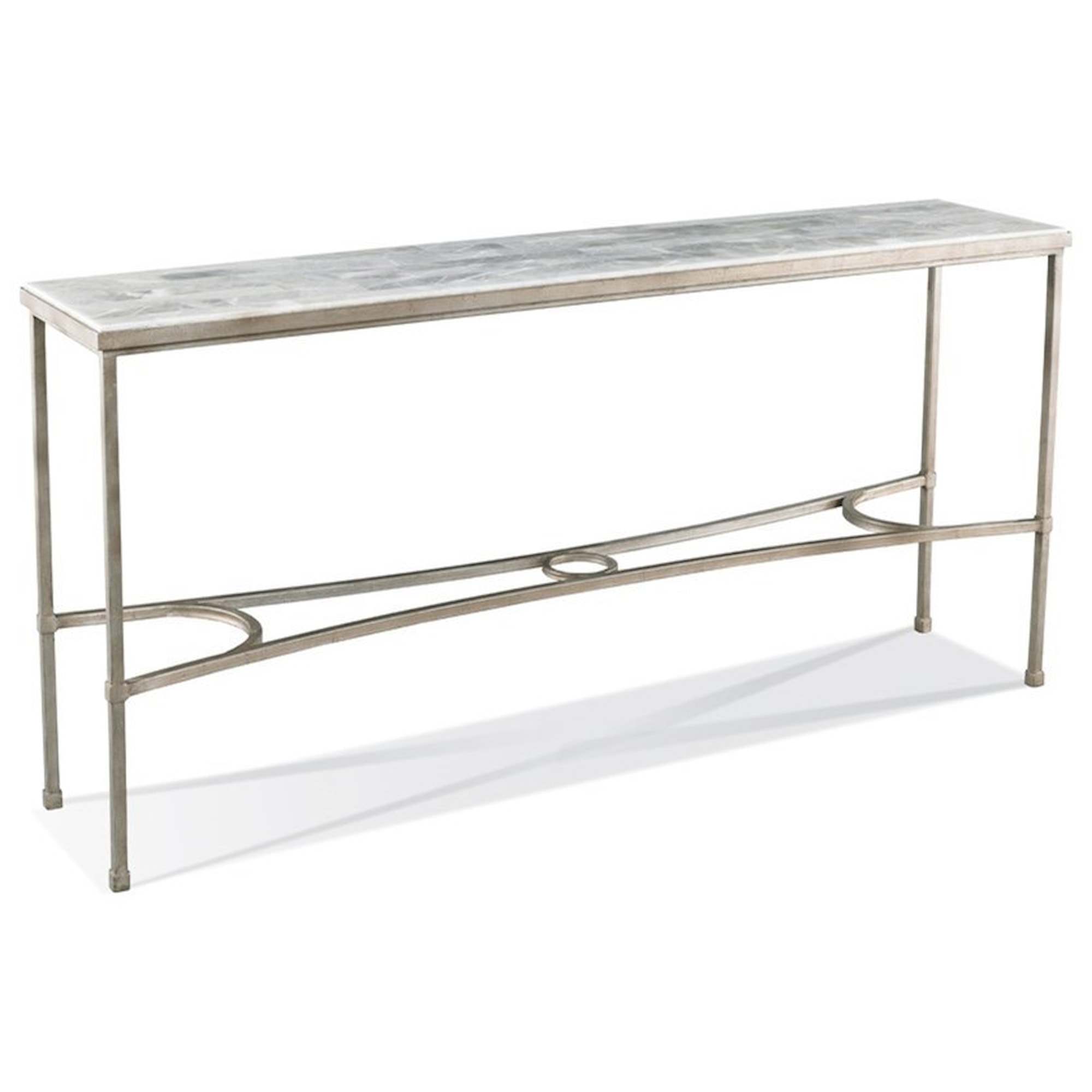 CTH Sherrill Occasional Eclipse 670252697 Console Table with Onyx Stone ...