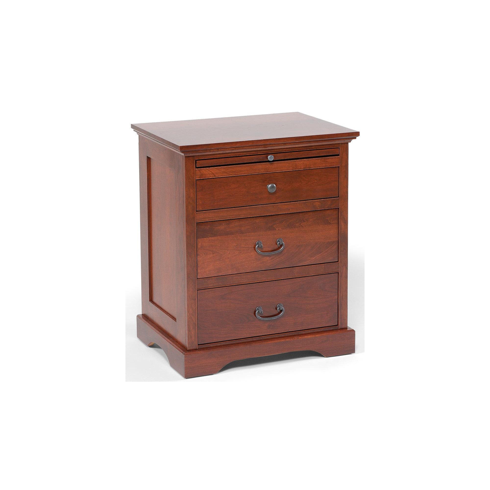 Daniel's Amish Elegance 37-3503 3-Drawer Nightstand with Pullout Shelf ...