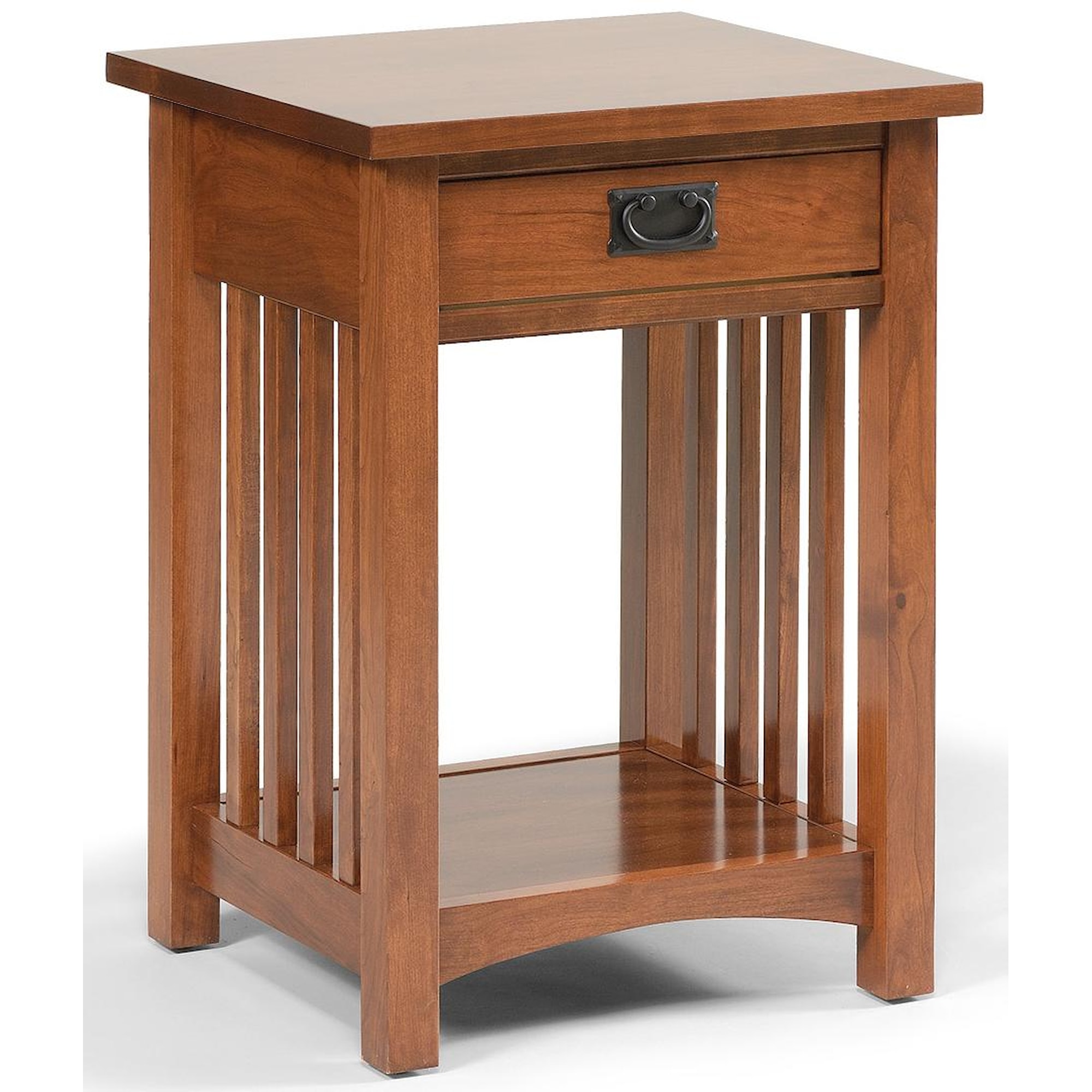 Daniel's Amish Mission 9027454 1-Drawer Mission-Style Open Nightstand ...