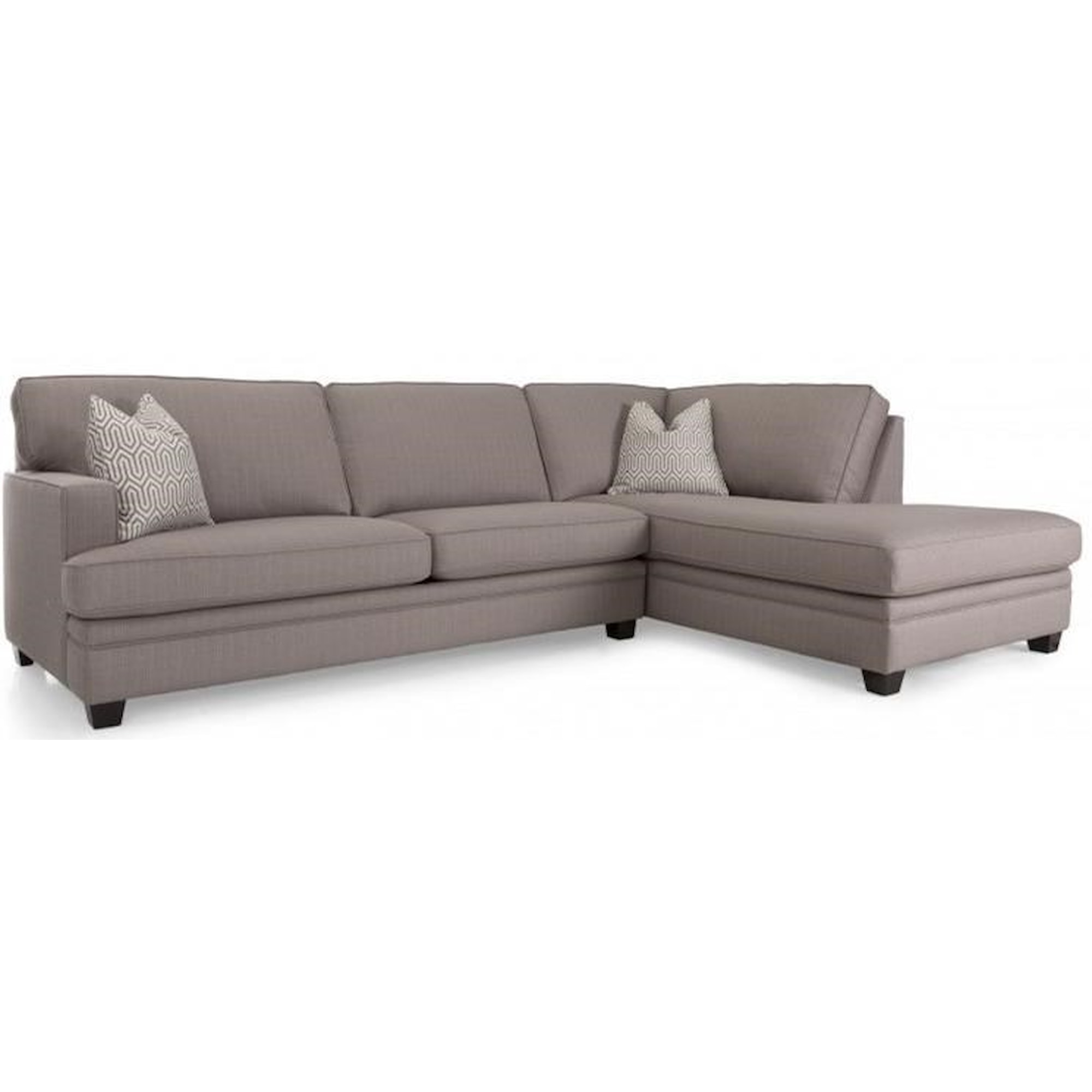 Decor-Rest 2696 2696-17+42-BREA SAN Contemporary Sectional Sofa with ...