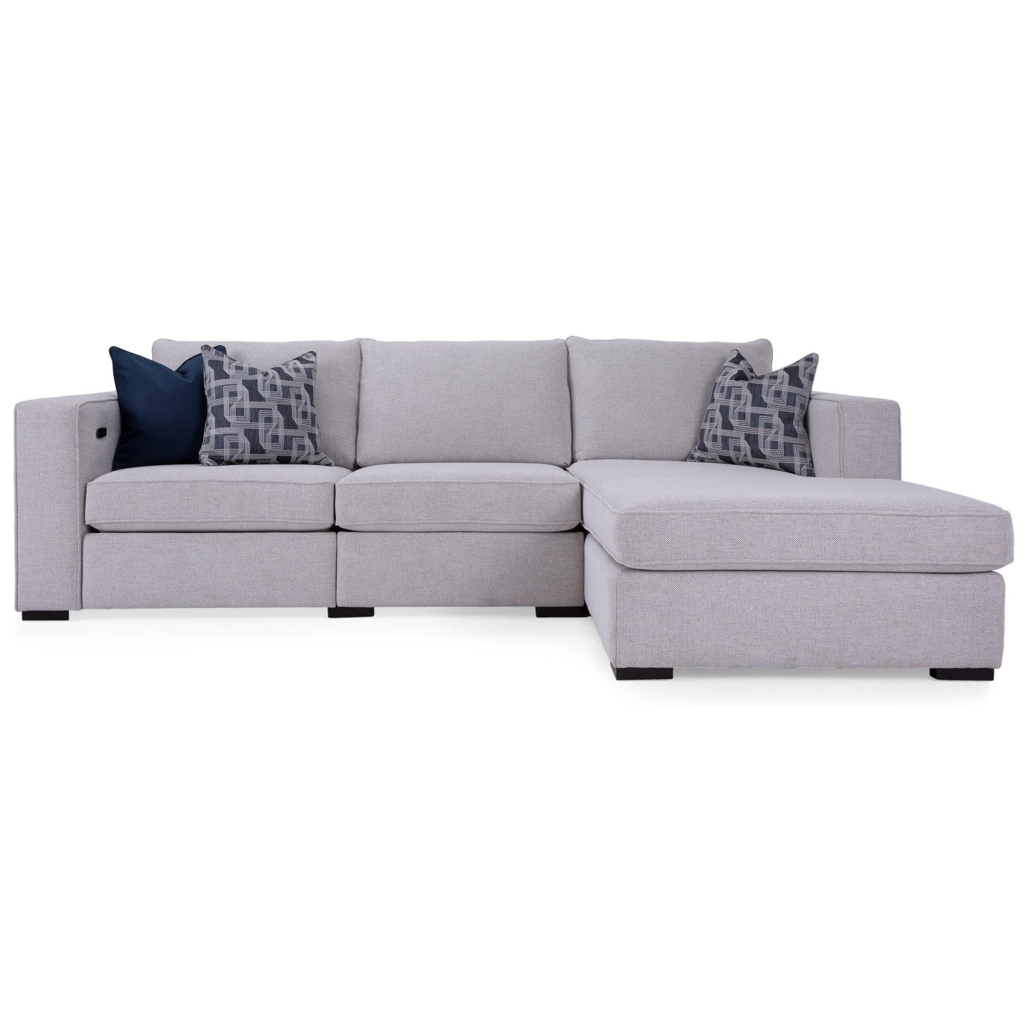 Decor-Rest 2900 M2903P LHF LOVESEAT+2906 RHF CHAISE Contemporary ...