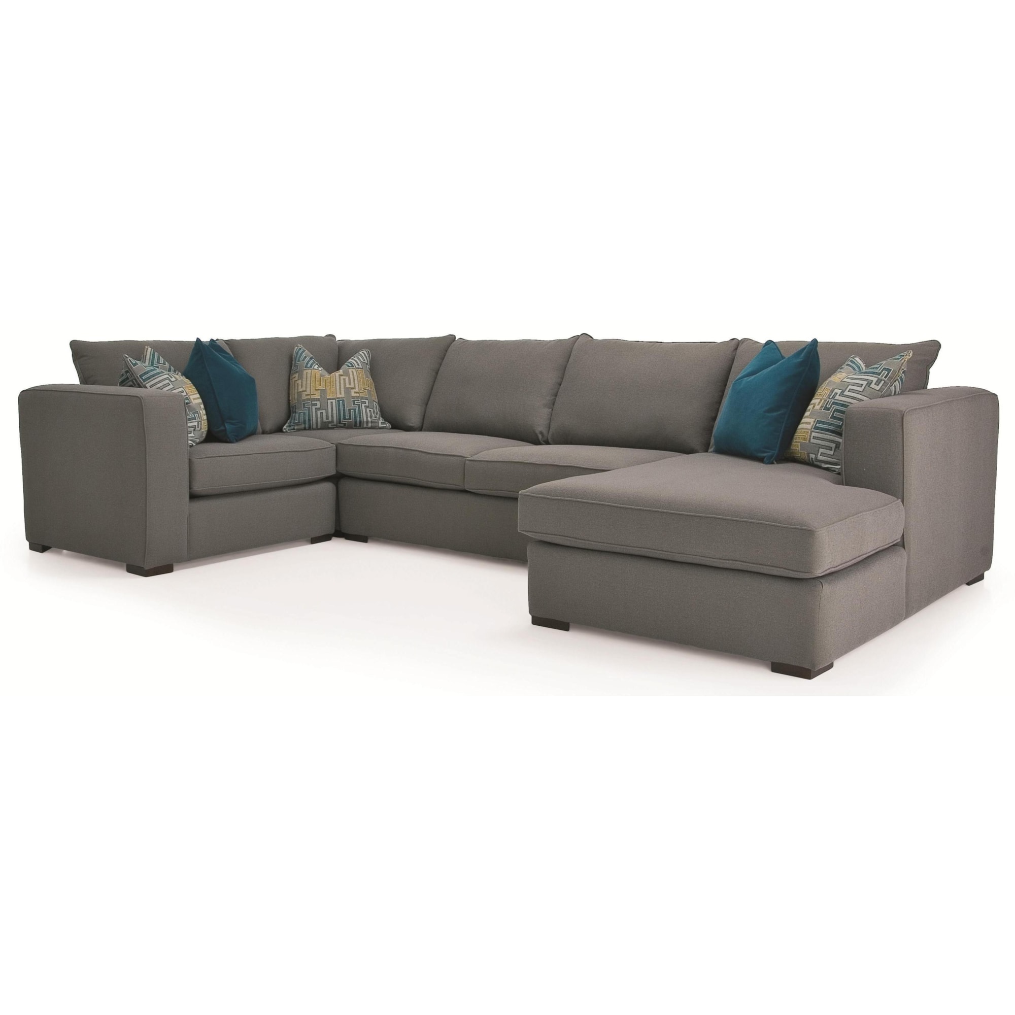 Decor-Rest 2900 2923+2901+2905+2906 4-Piece Contemporary Sectional with ...