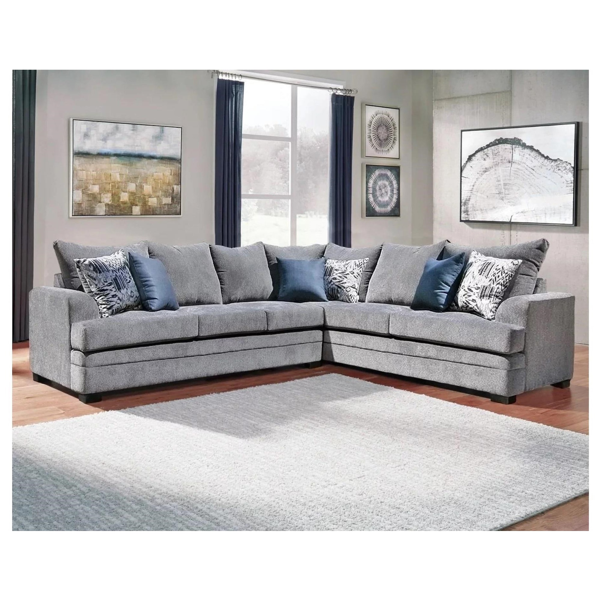 Exclusive Sorrento SORRENTO-SEC-RAFTX-VS-BZ 2pc Sectional Sofa RAF Tux ...