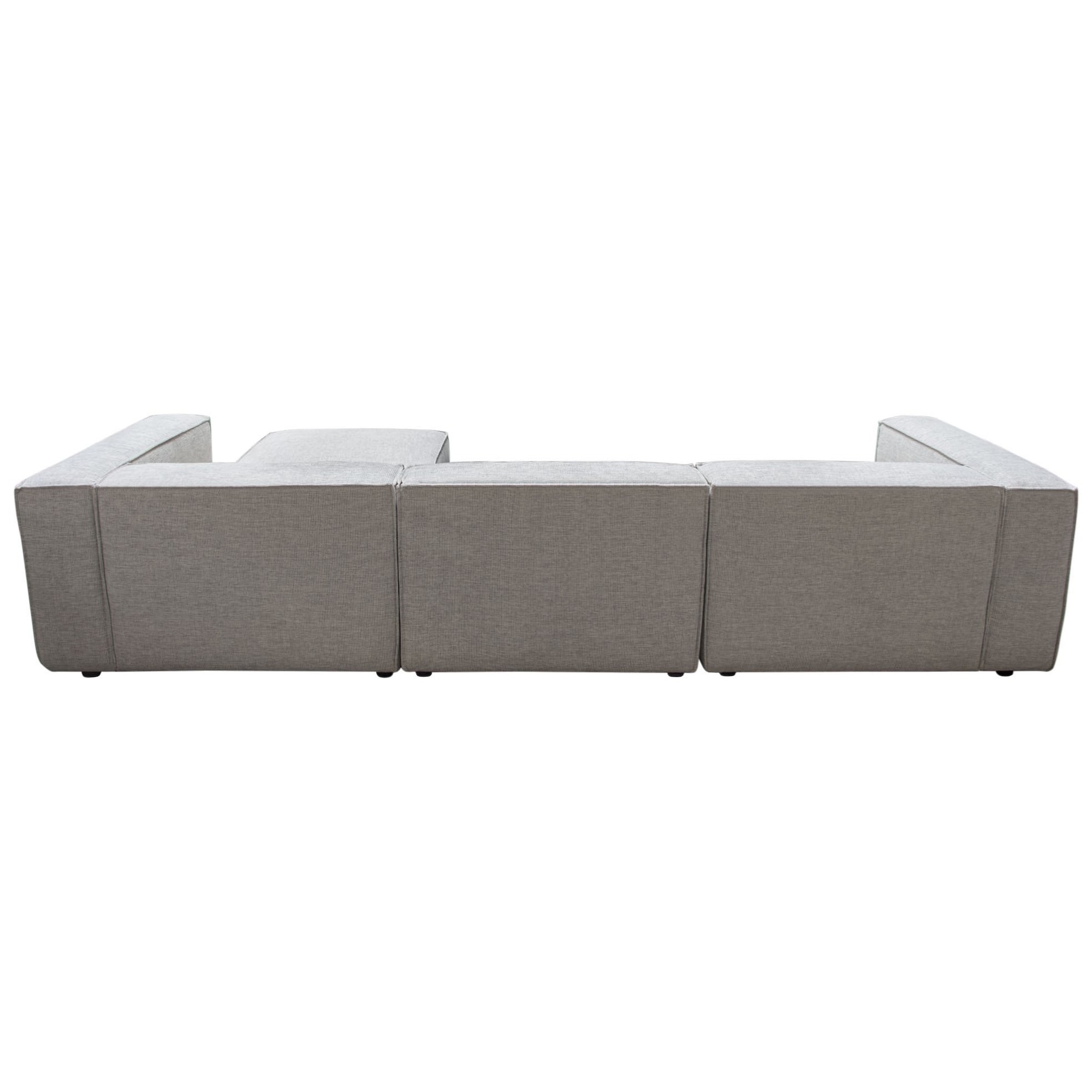 Diamond Sofa Furniture Vice VICE4PCBA Contemporary 4-Piece Modular Sectional | Del Sol Furniture ...