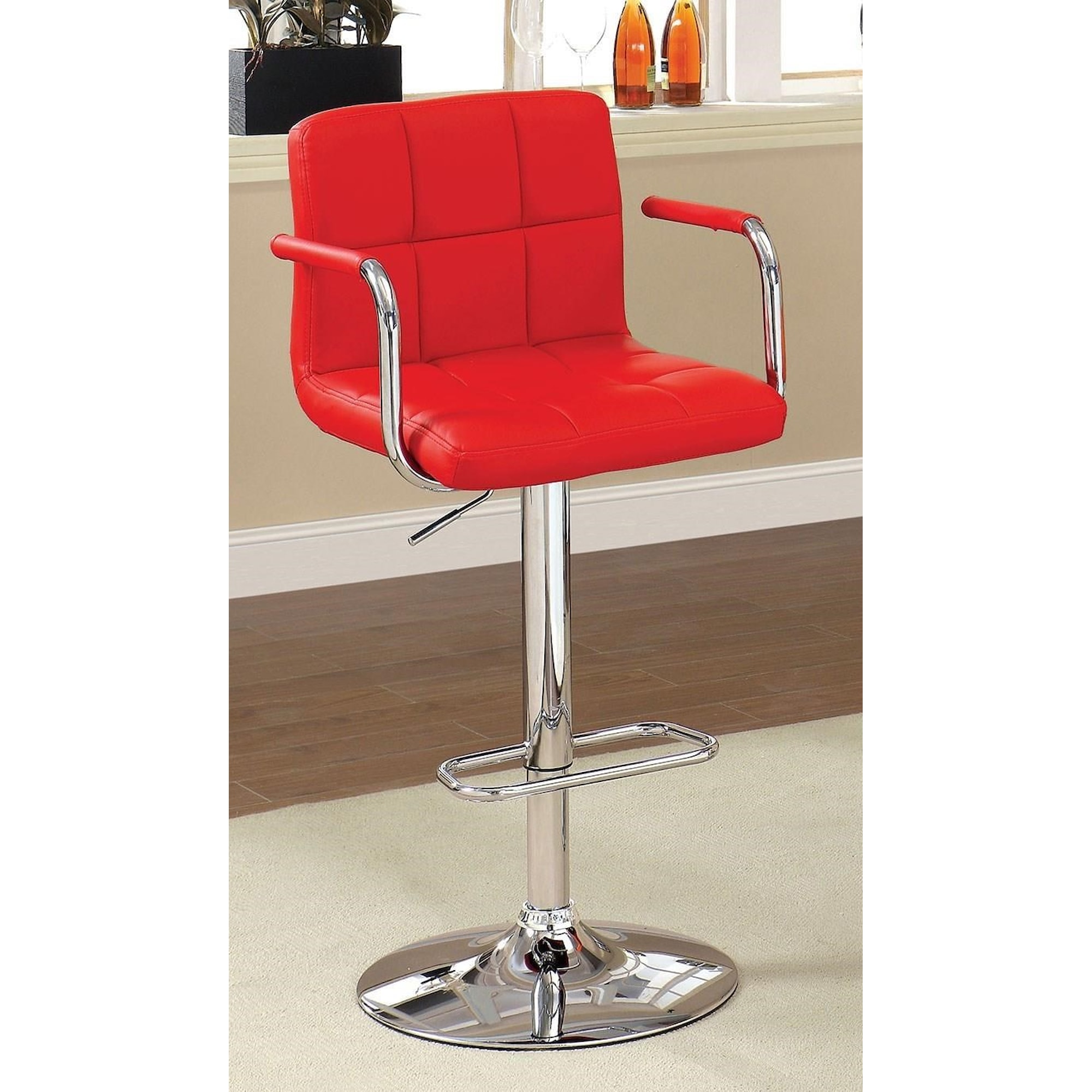 Furniture of America - FOA Corfu CM-BR6917RD Bar Stool | Del Sol Furniture | Bar Stools