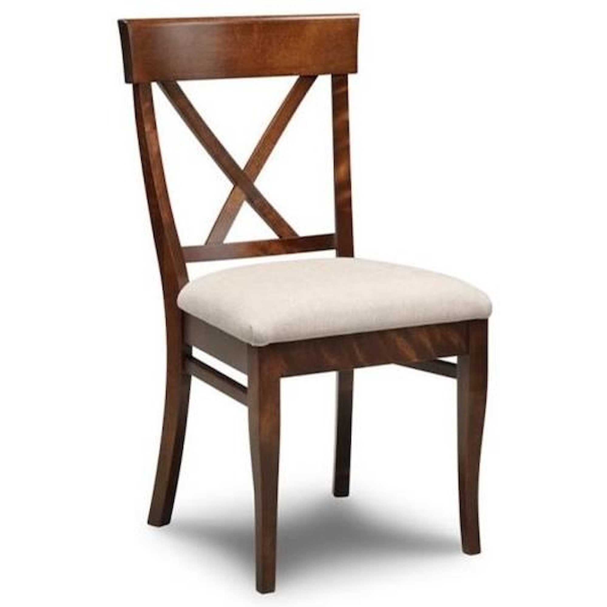 Handstone Florence P-FL20XBFS X Back Side Chair with Upholstered Seat ...