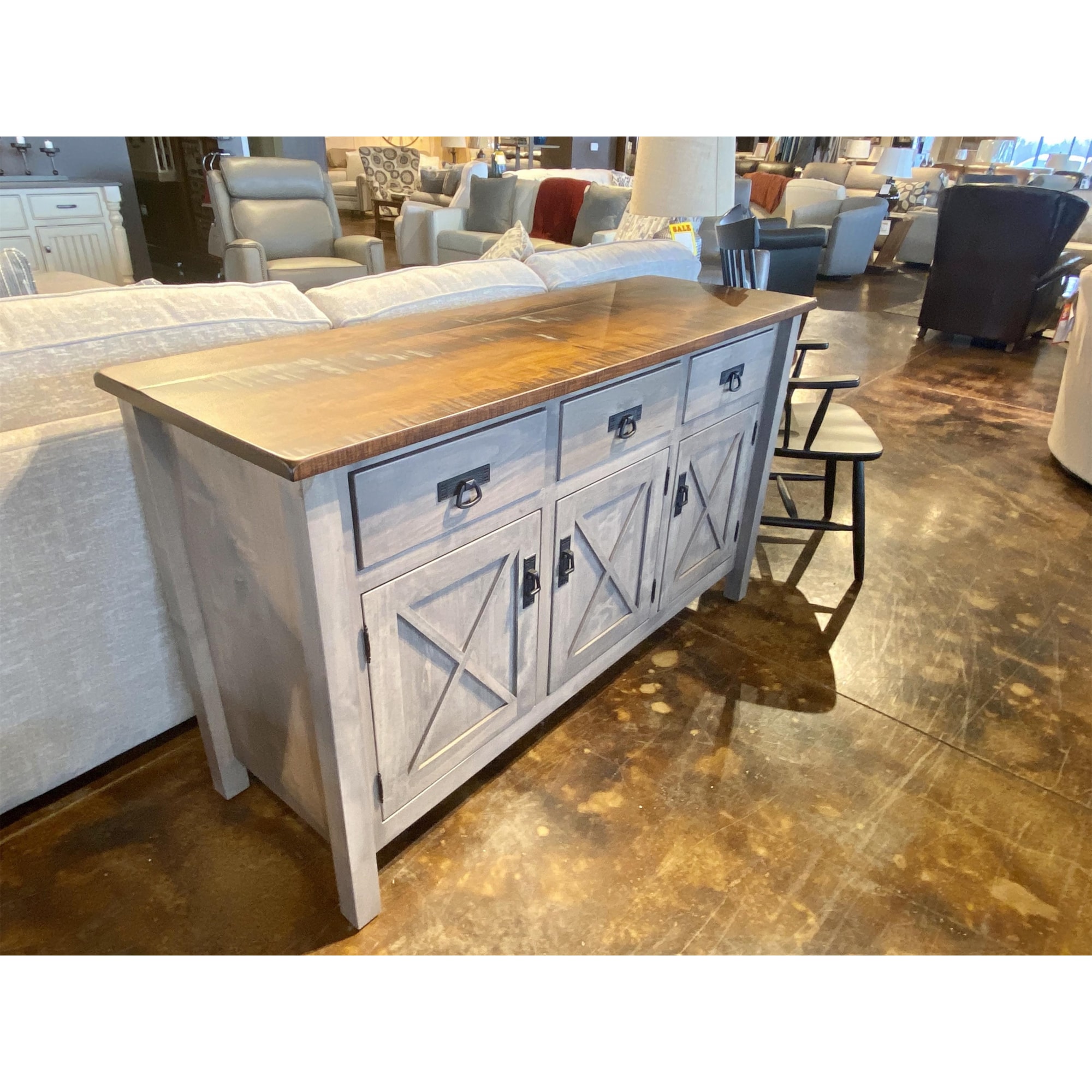 Hermie's Table Shop X-Base 20207-Xbase X-Base Solid Wood Buffet From ...