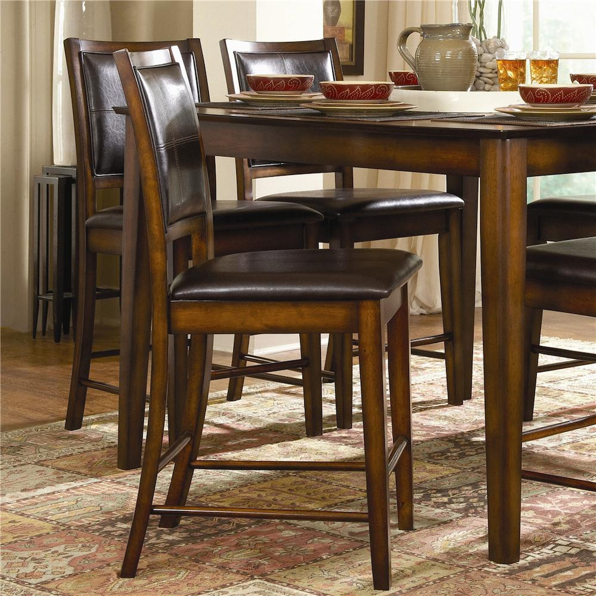 Homelegance Verona 727-24 Traditional X-Back Dining Chair with Faux ...