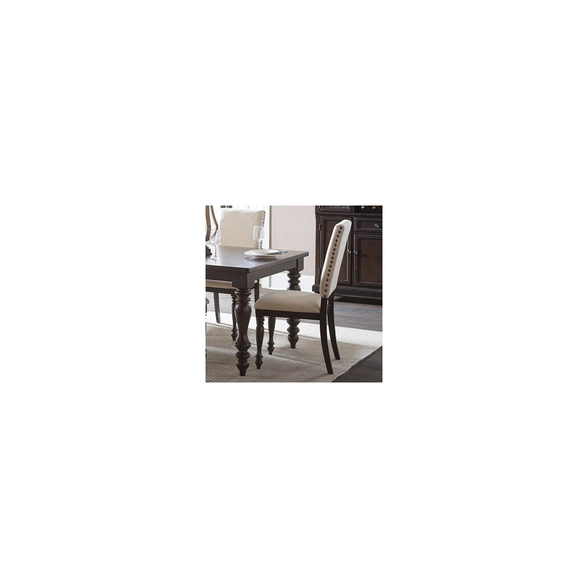 Homelegance Begonia 1718GYS Transitional Side Chair with Nailhead Trim ...